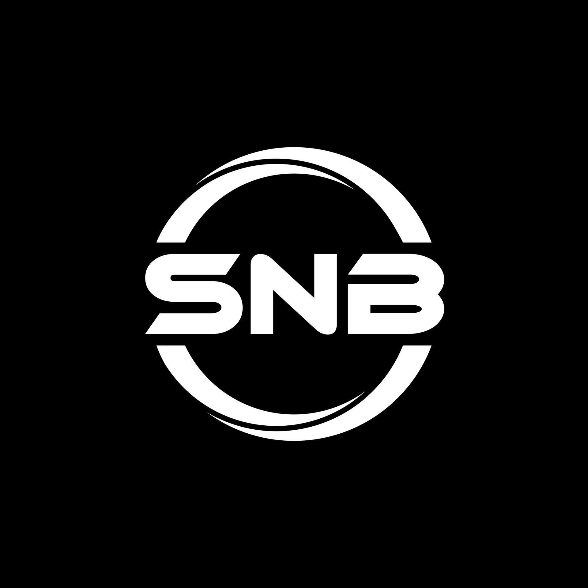 SNB letter logo design in illustration. Vector logo, calligraphy designs for logo, Poster ...