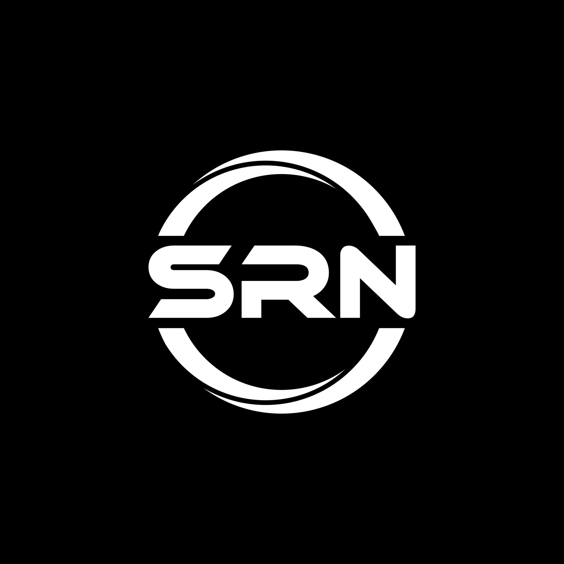 diseño del logotipo de la letra srn en la ilustración. logotipo vectorial, diseños de caligrafía ...