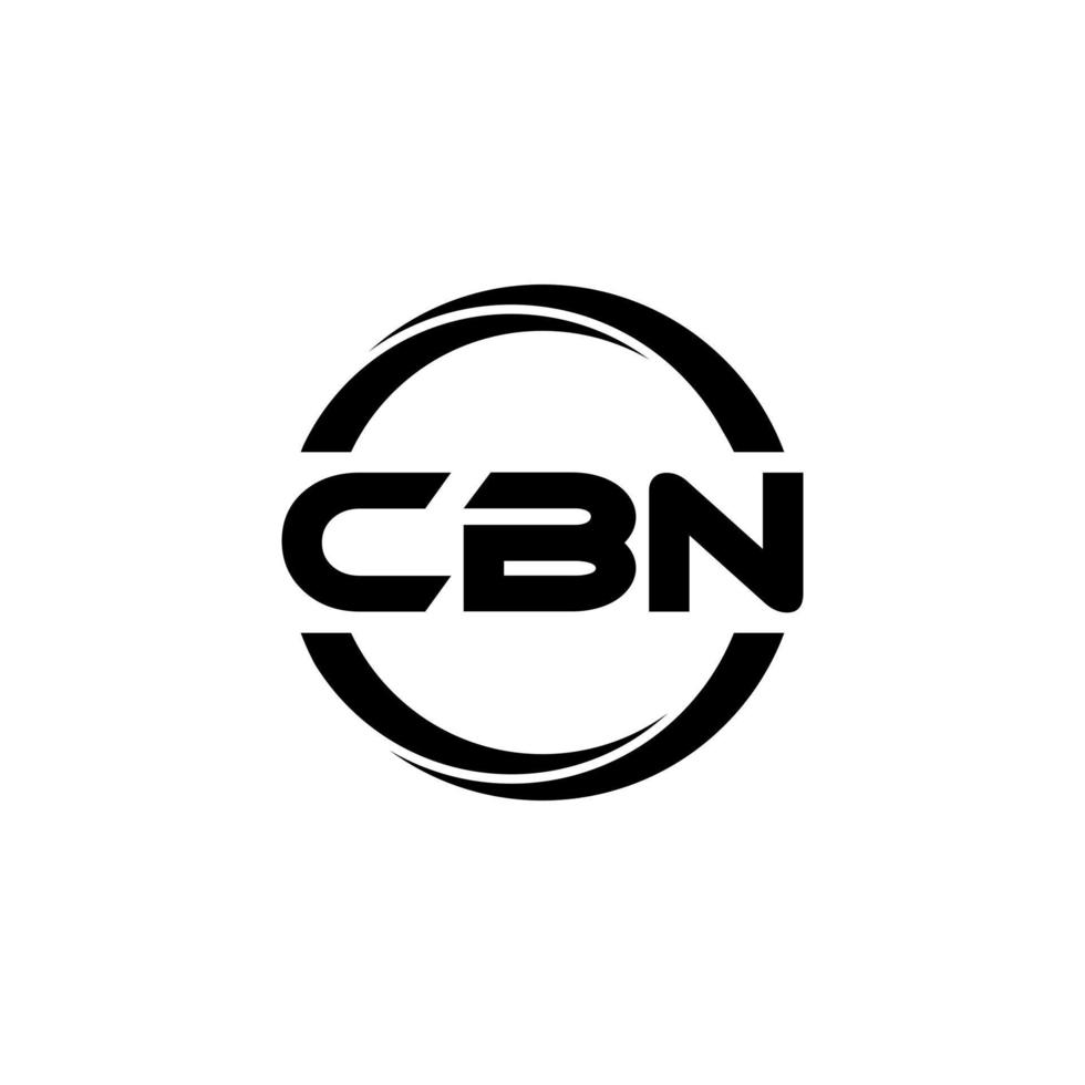 diseño del logotipo de la letra cbn en la ilustración. logotipo vectorial, diseños de caligrafía ...