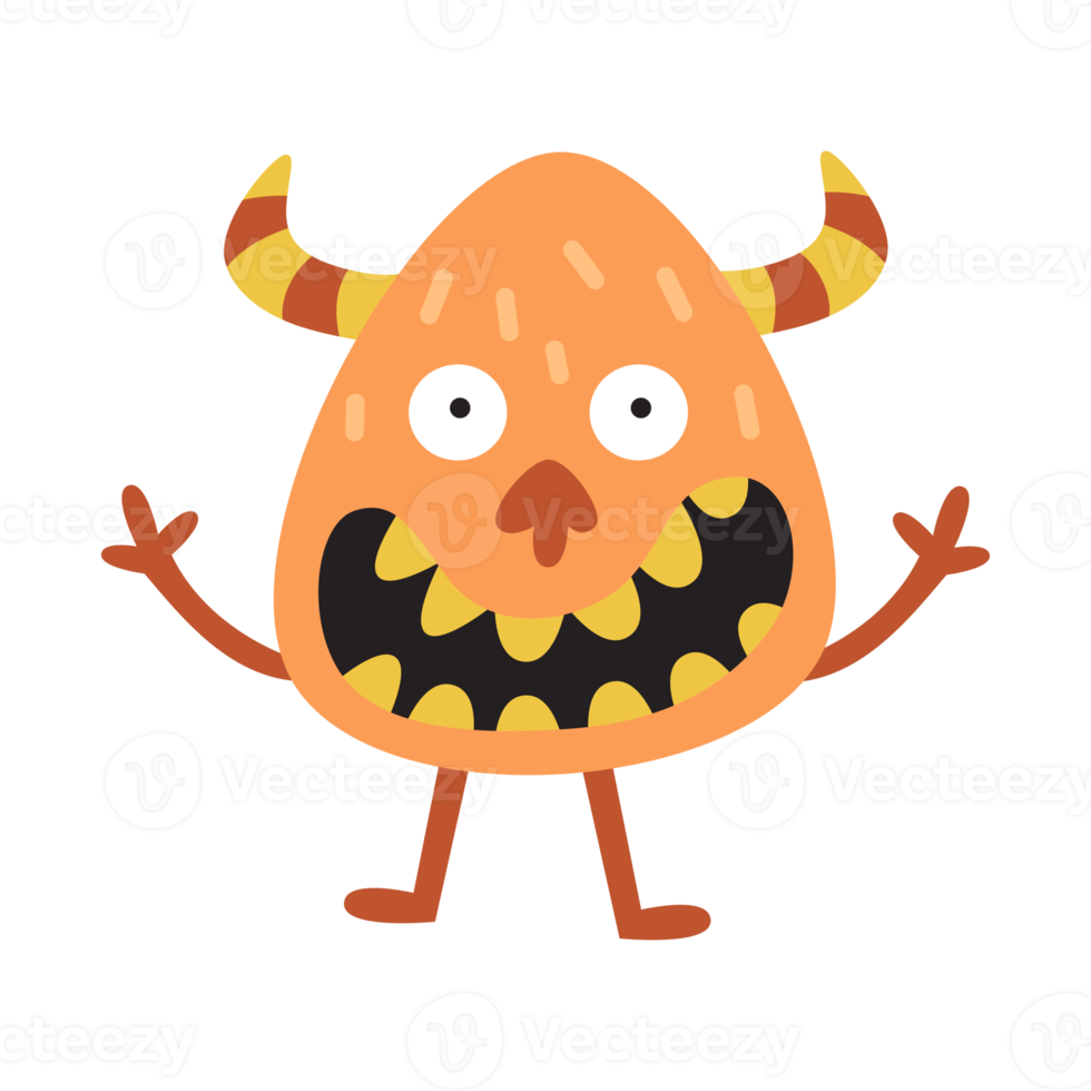 smile monster cartoon with horn 19044659 PNG smile monster cartoon with horn 19044659 PNG
