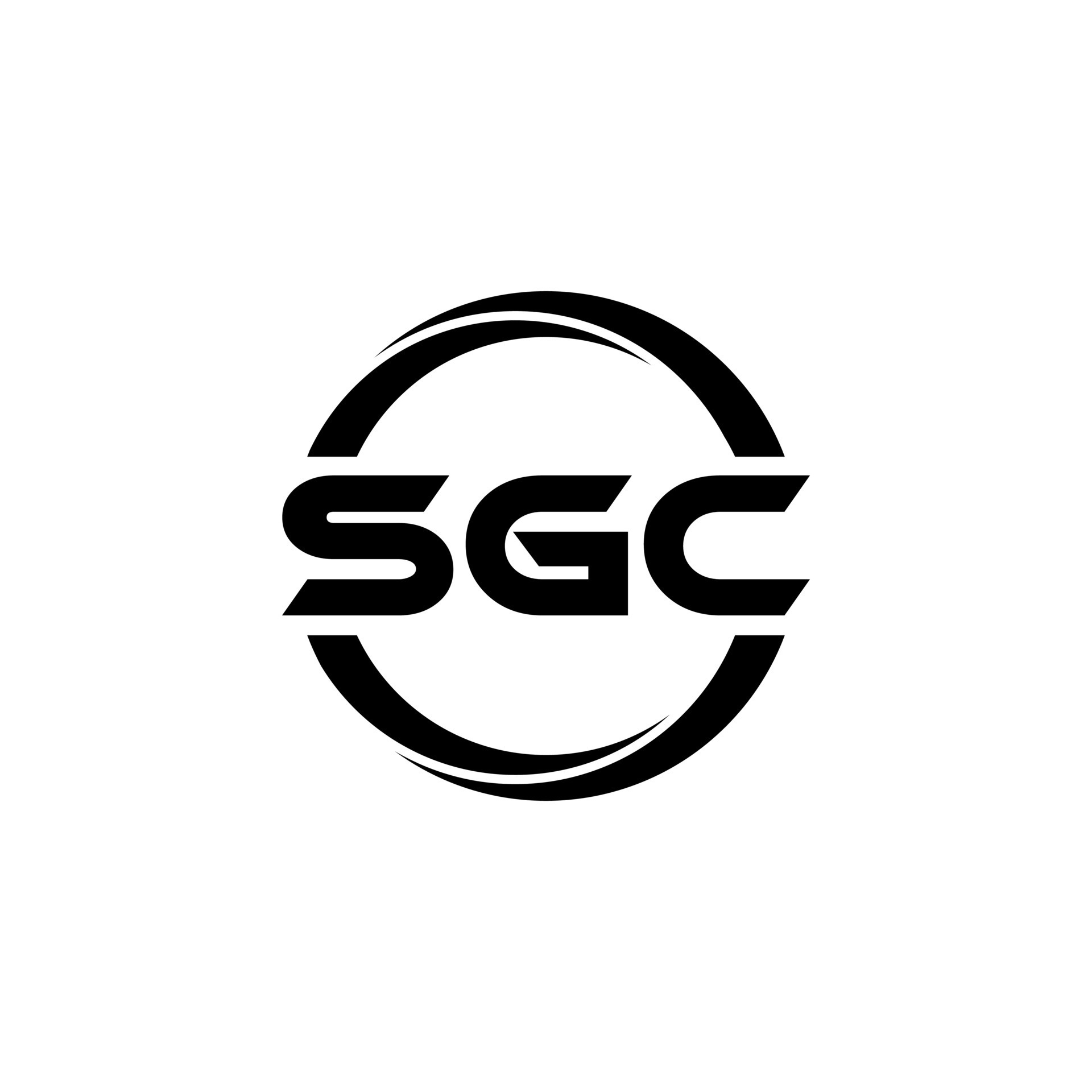 SGC letter logo design in illustration. Vector logo, calligraphy designs for logo, Poster ...