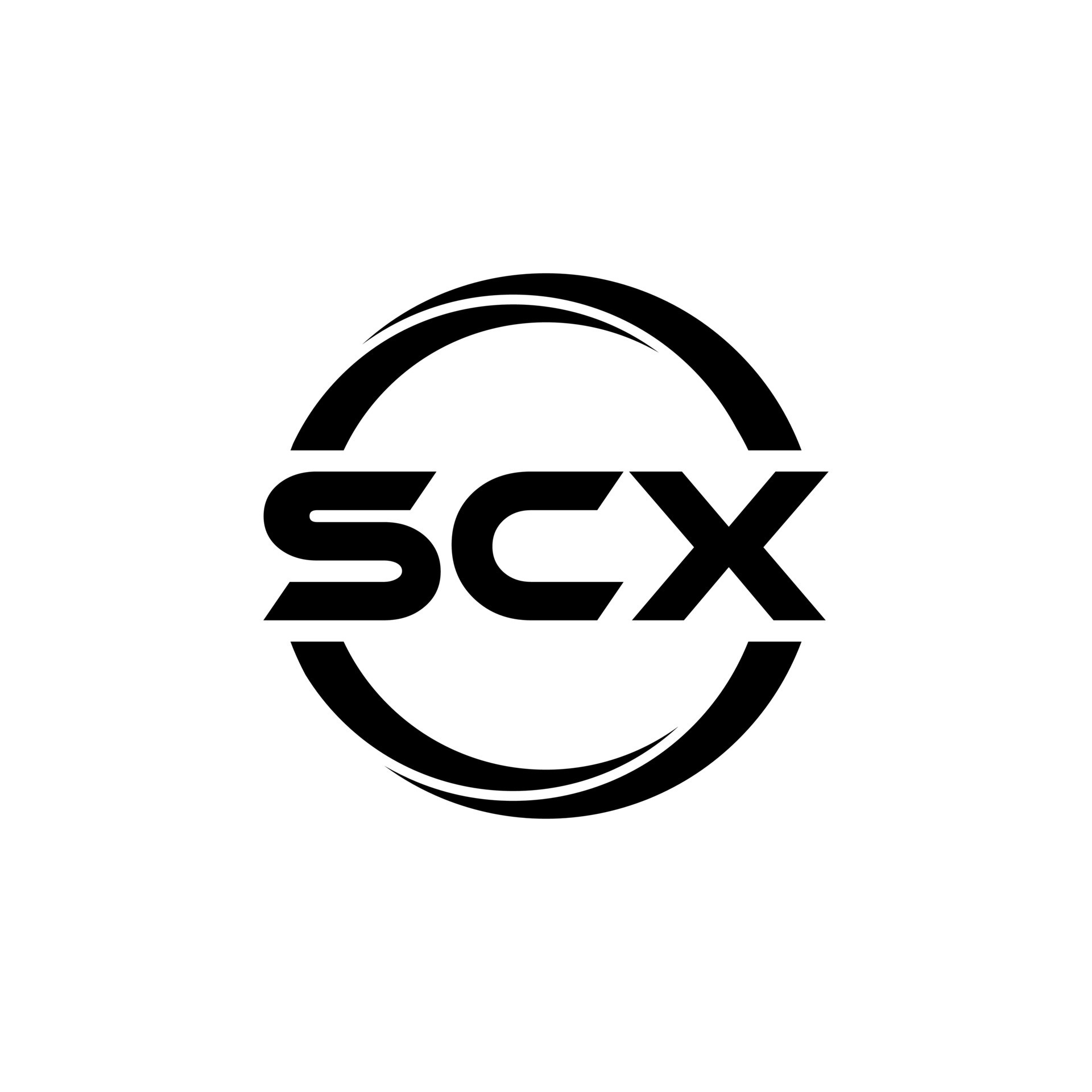 diseño del logotipo de la letra scx en la ilustración. logotipo vectorial, diseños de caligrafía ...