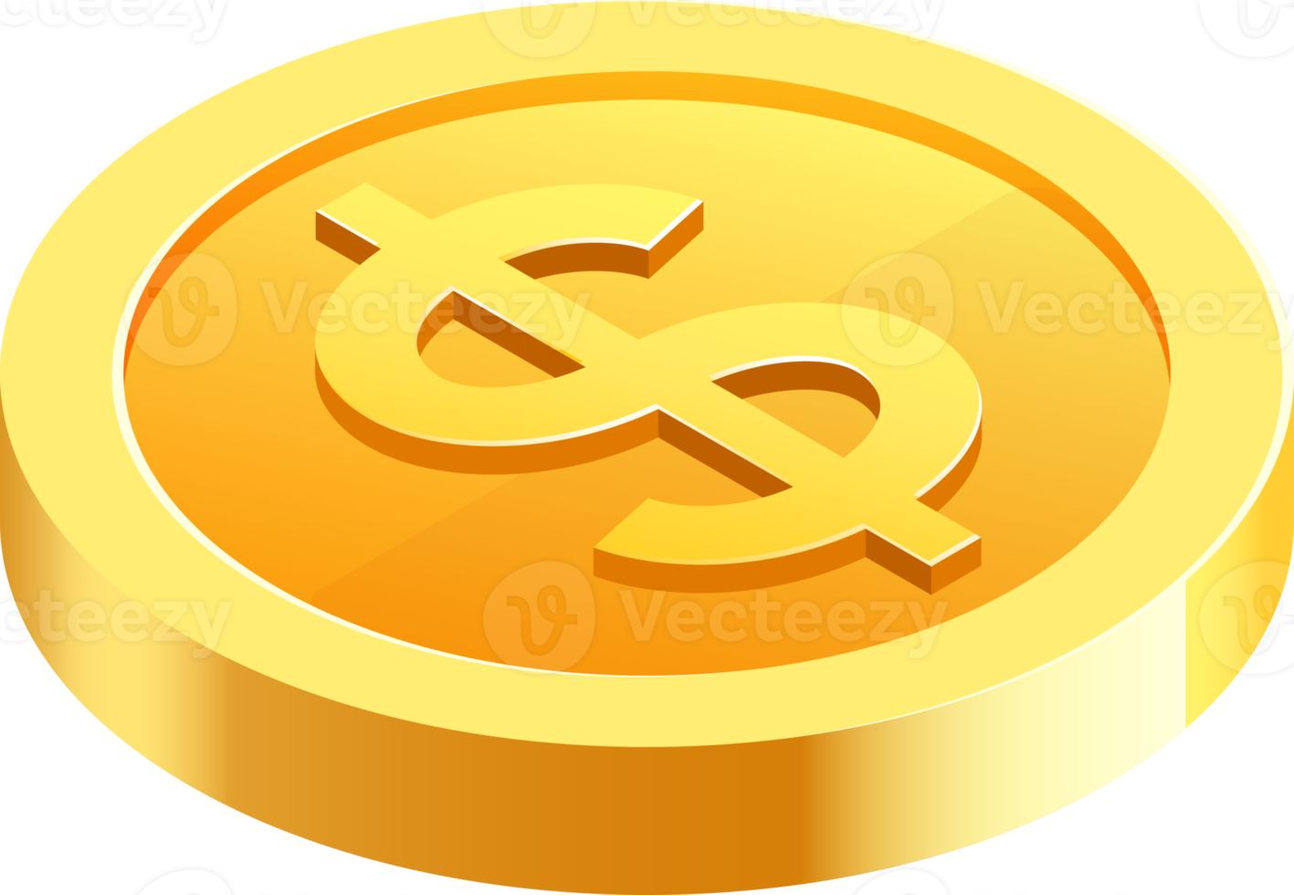 gold coin money symbol icon 19046245 PNG