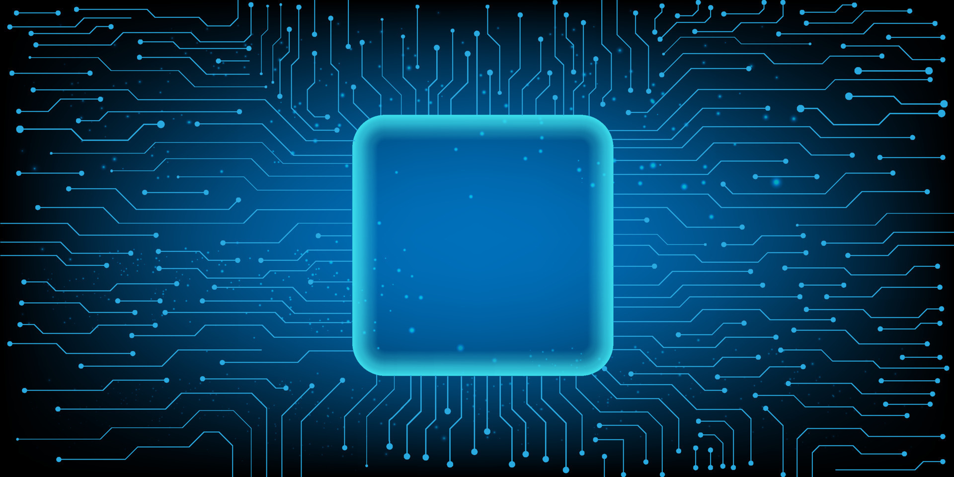 Computer Chip Electronic Circuit Board Vector For Technology And
