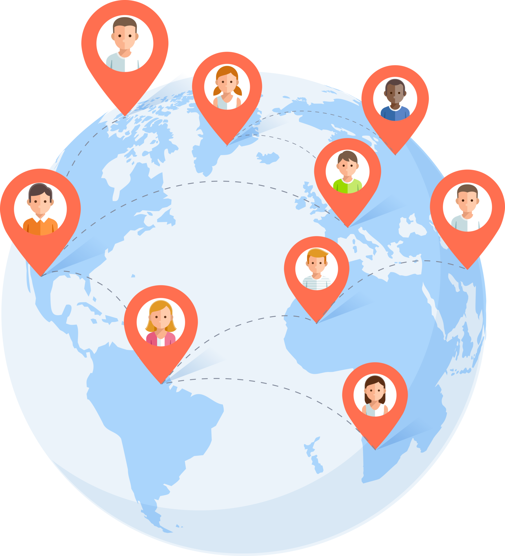 Social Network Mobile Global Communication 19050919 Png