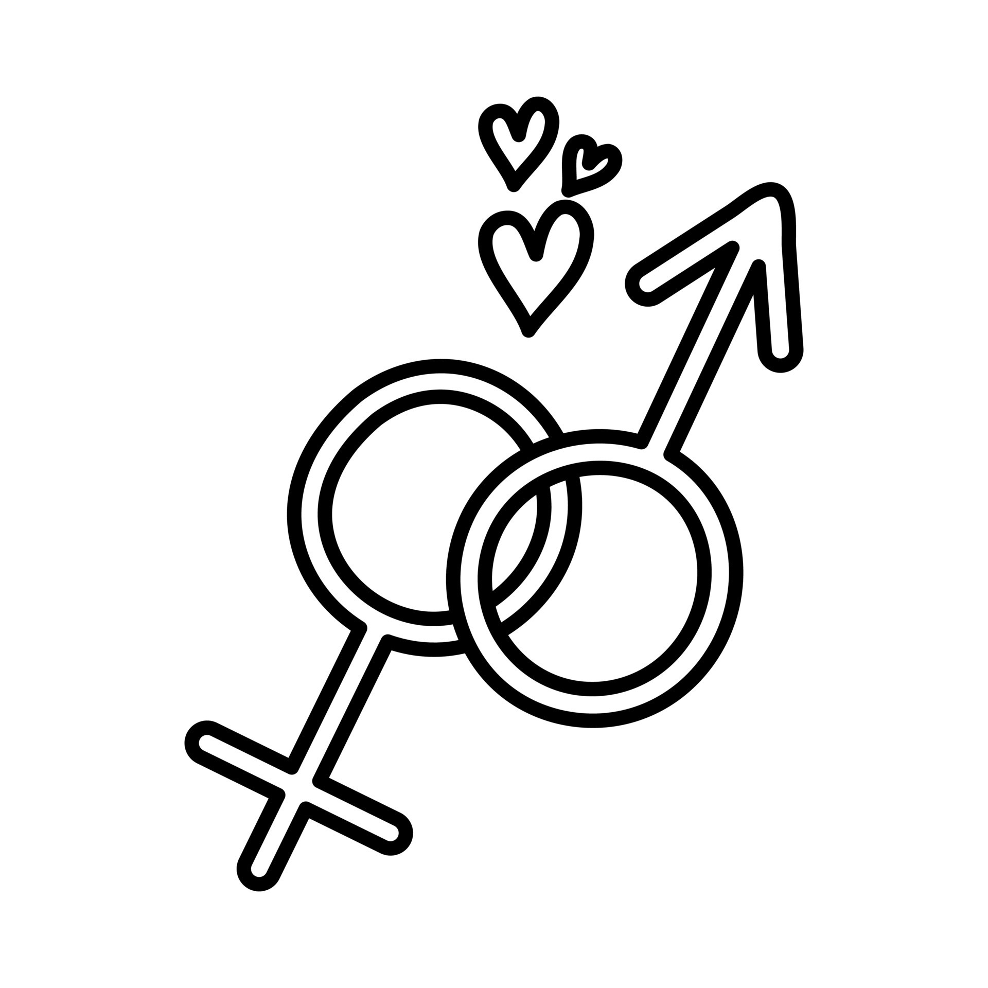 Gender Symbols Male And Female Element For Greeting Cards Posters