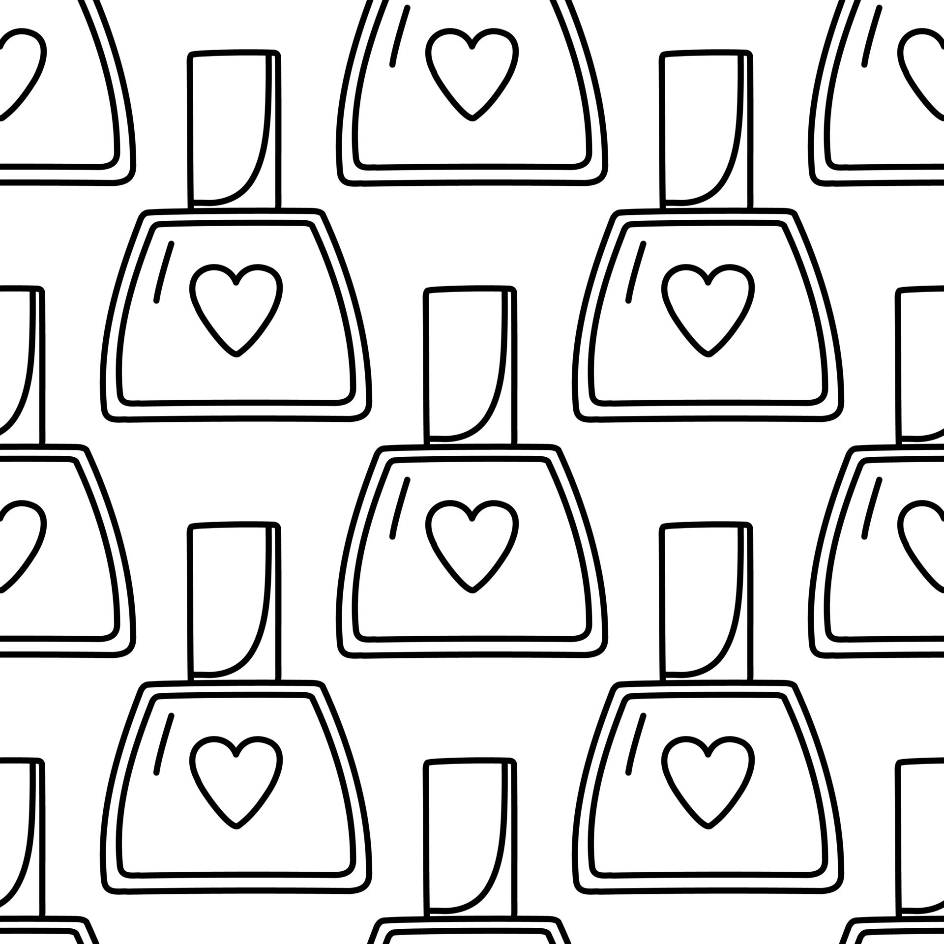 Websingle Hand Drawn Element Of Nail Varnish Pattern Elements For Greeting Cards Posters