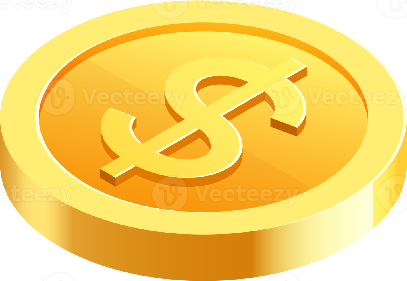 gold coin money symbol icon 19053811 PNG