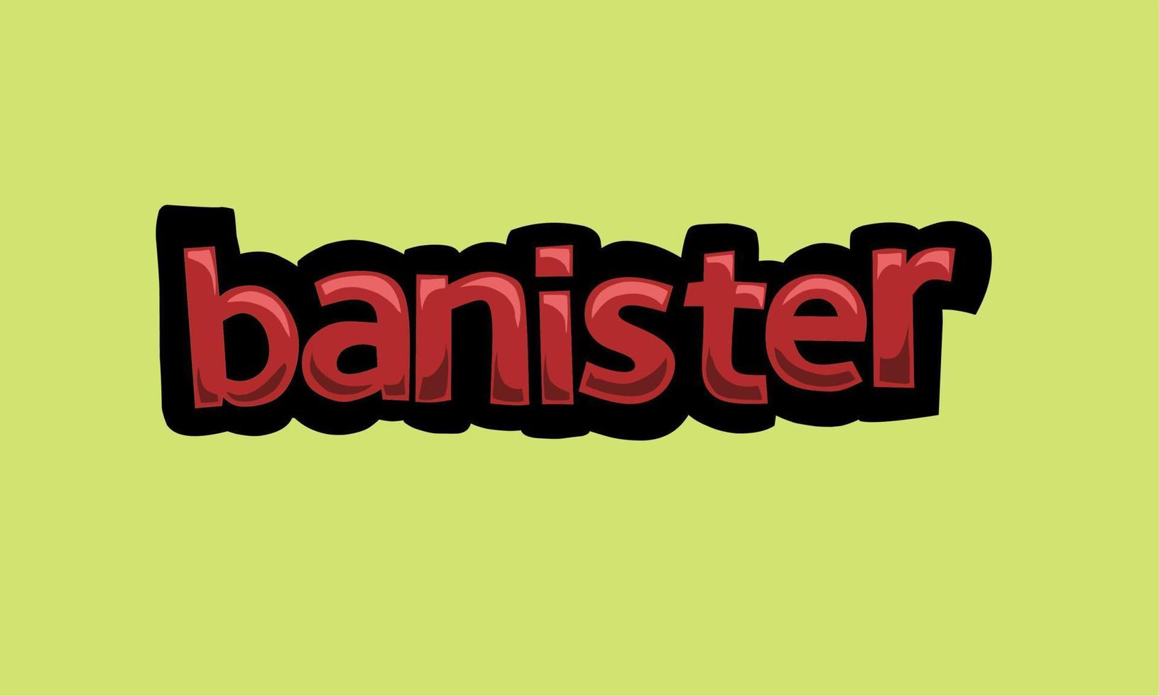 banister writing vector design on a green background 19058258 Vector ... banister writing vector design on a green background 19058258 Vector ...