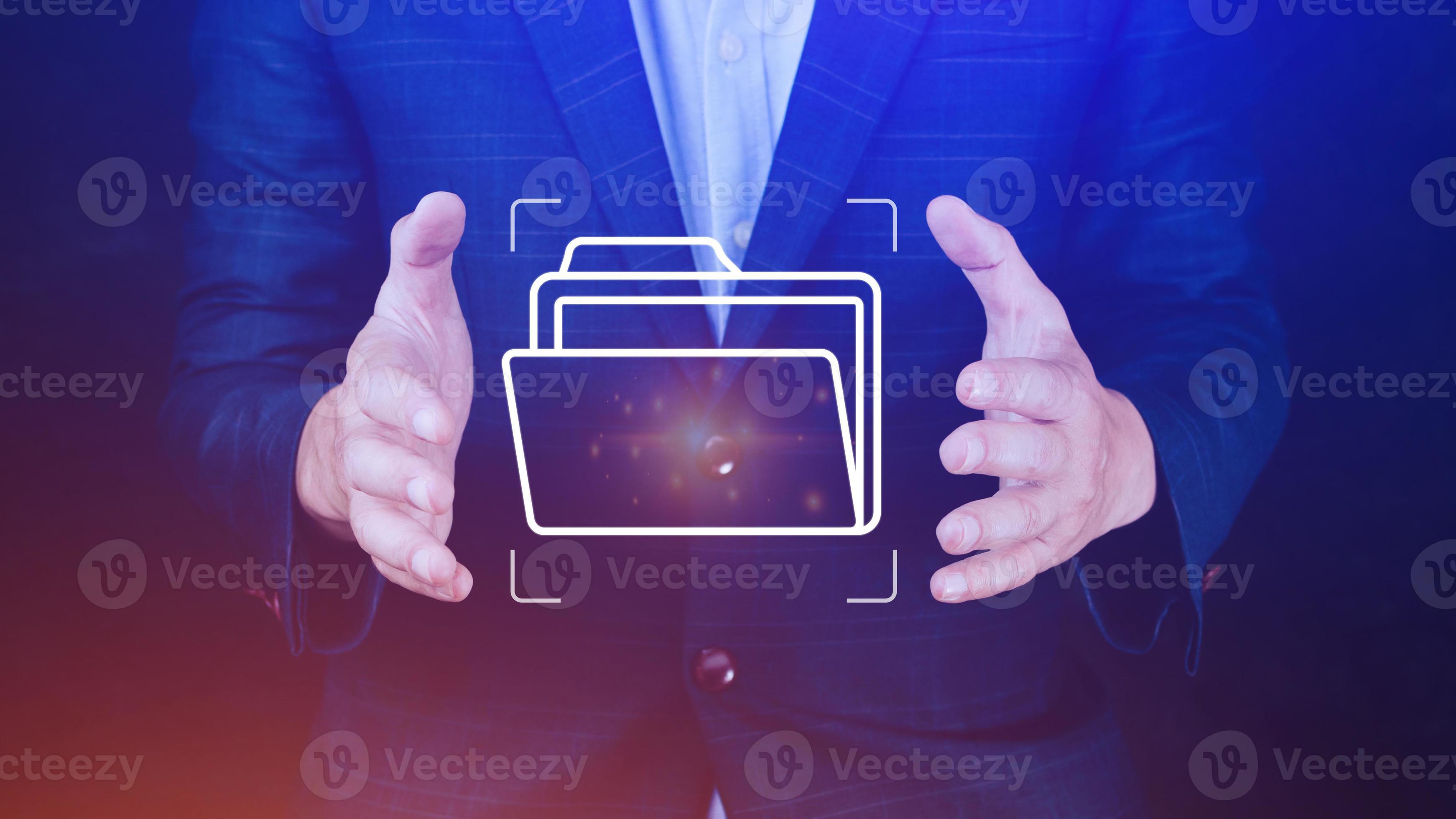 Document Management System DMS being setup IT consultant working on ...