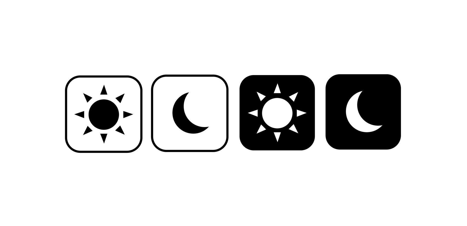 Vector day night switch. Mobile app interface design concept. Dark mode ...
