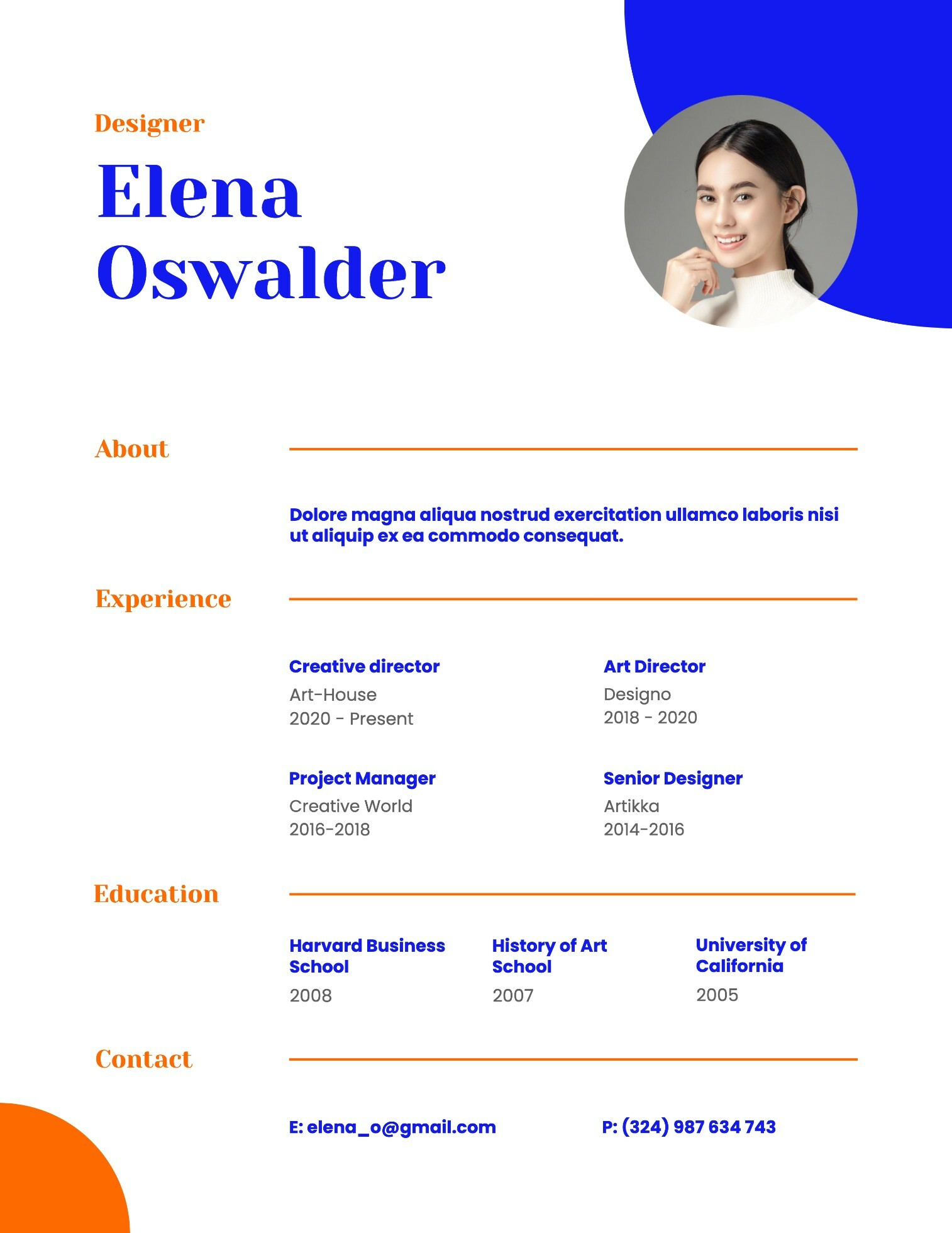Gradient Resume Template 19074072 Template