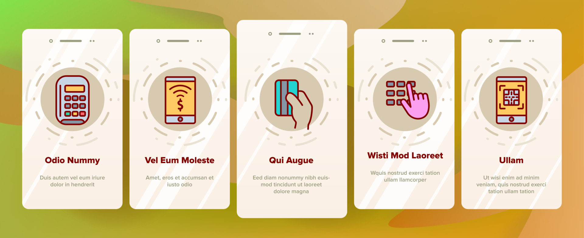 Pos Terminal Mobile Payment Vector Onboarding 19078489 Vector Art At Vecteezy