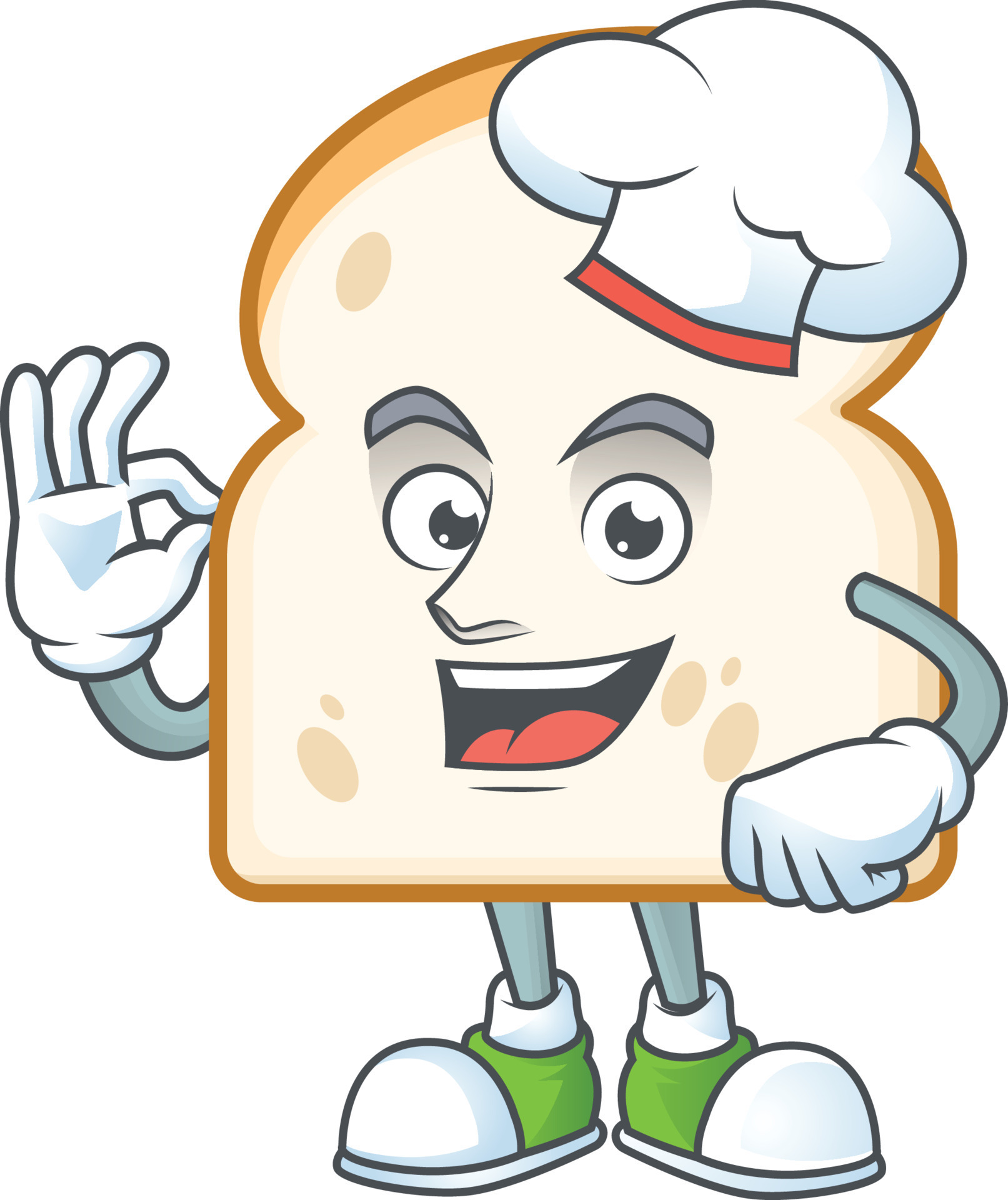 Slice White Bread Vector 19080593 Vector Art at Vecteezy