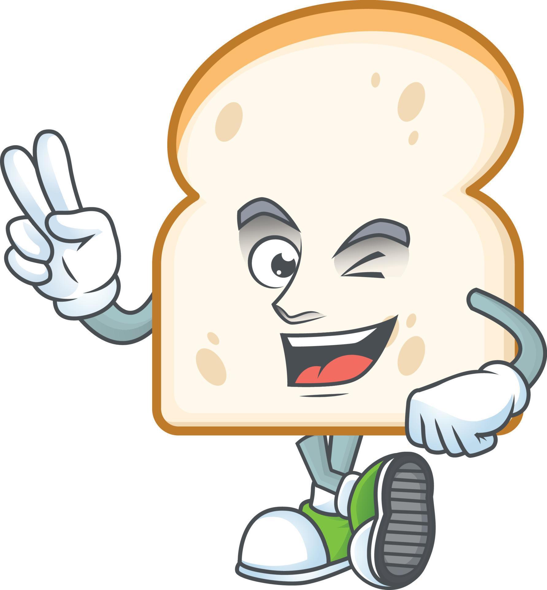 Slice White Bread Vector 19080599 Vector Art at Vecteezy