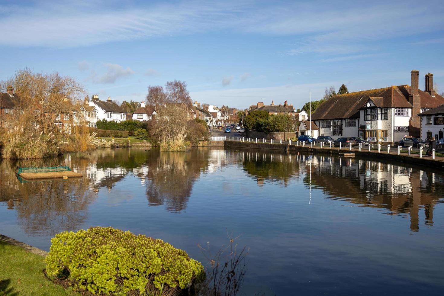 Lindfield West Sussex Uk February 01 View Of Historical Buildings In The Village Of