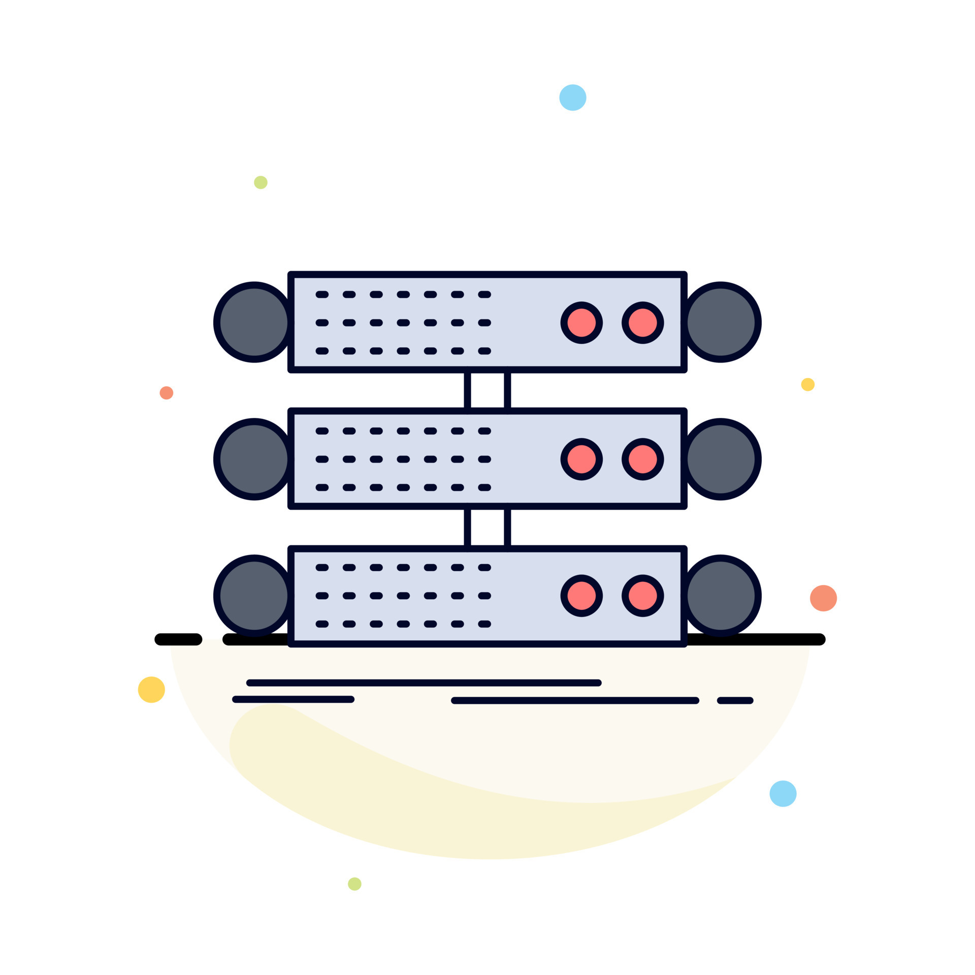 Server Structure Rack Database Data Flat Color Icon Vector 19093099 Vector Art At Vecteezy