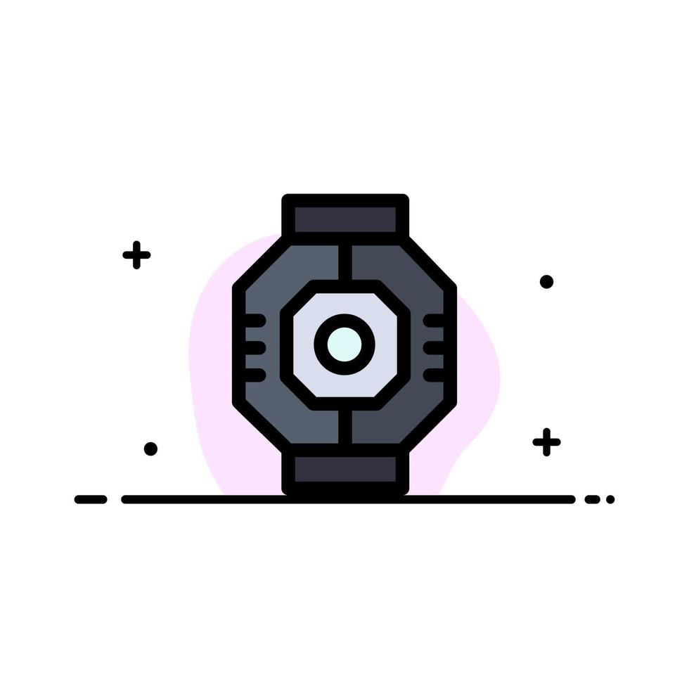 Airlock Capsule Component Module Pod Business Flat Line Filled Icon