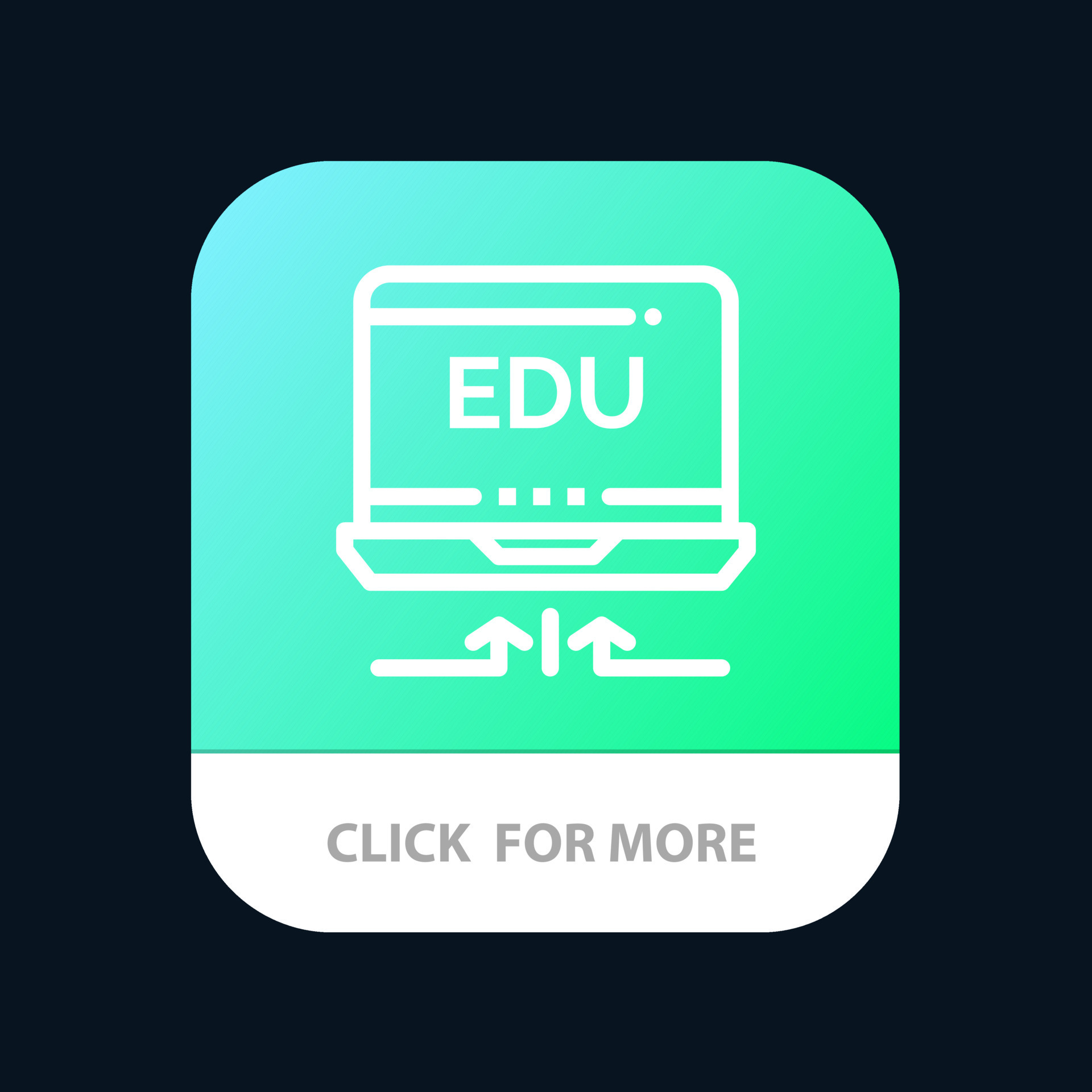 Laptop Hardware Arrow Education Mobile App Button Android And Ios Line Version 19096064 Vector