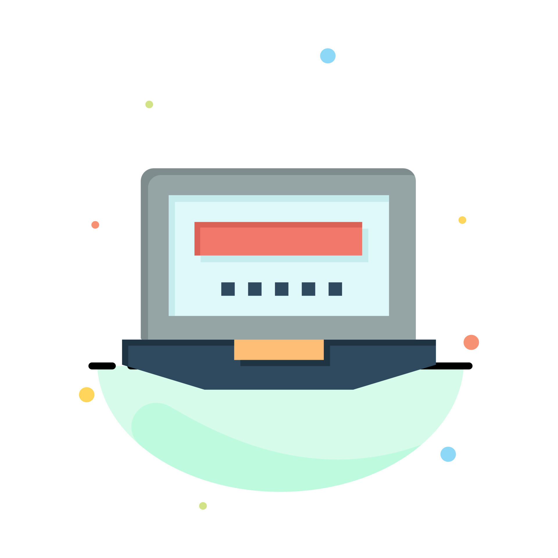 Laptop Computer Hardware Education Abstract Flat Color Icon Template 19098780 Vector Art At Vecteezy