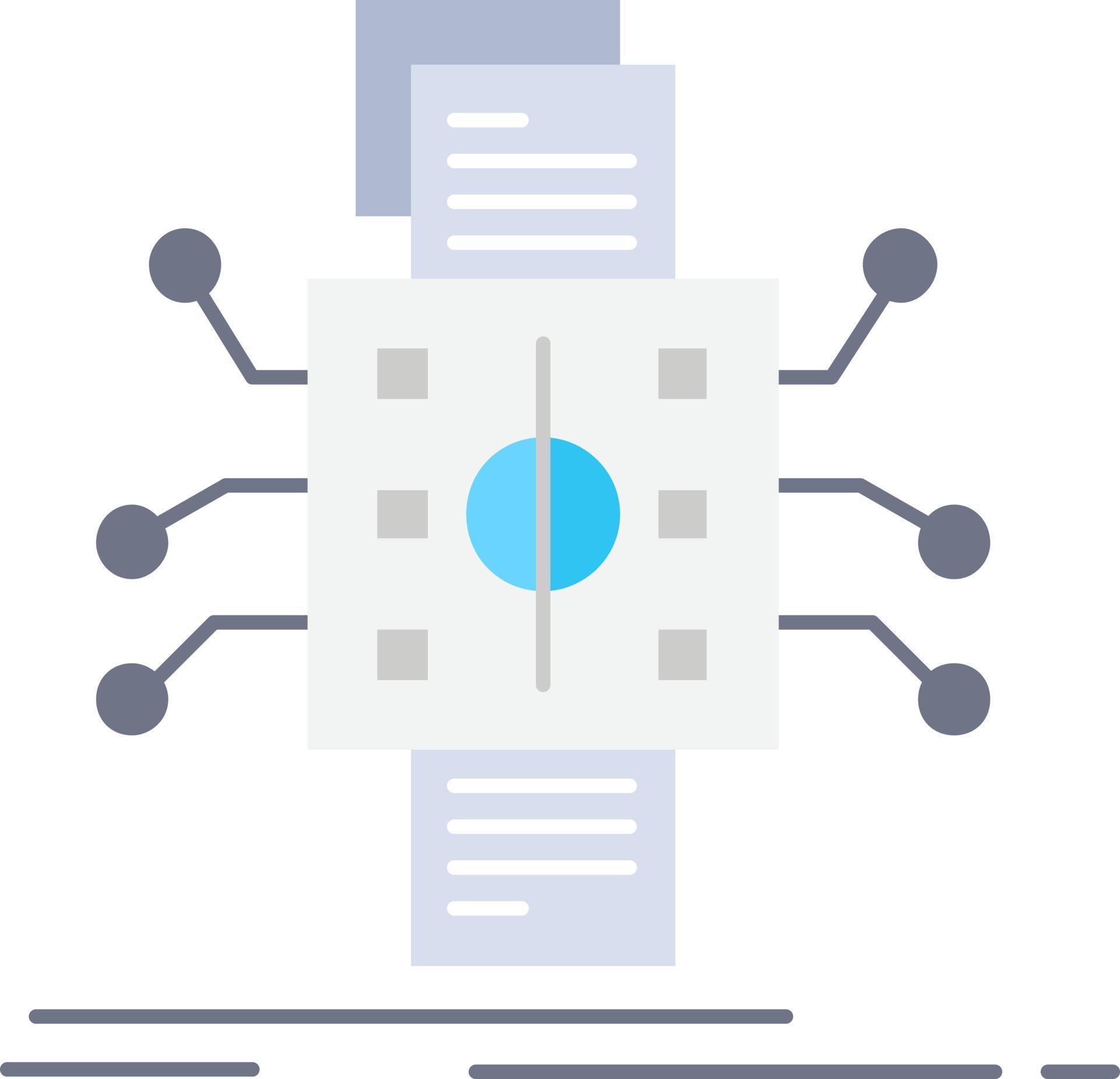 Analysis data datum processing reporting Flat Color Icon Vector 19099036 Vector Art at Vecteezy
