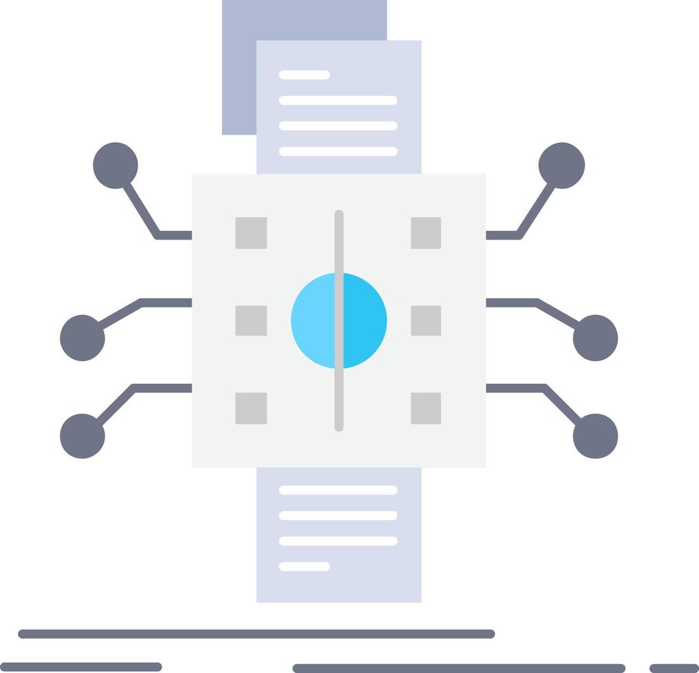 Analysis Data Datum Processing Reporting Flat Color Icon Vector 19099036 Vector Art At Vecteezy