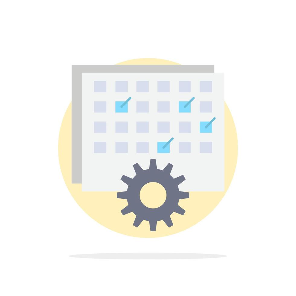 Event Management Processing Schedule Timing Flat Color Icon Vector 19100204 Vector Art At Vecteezy