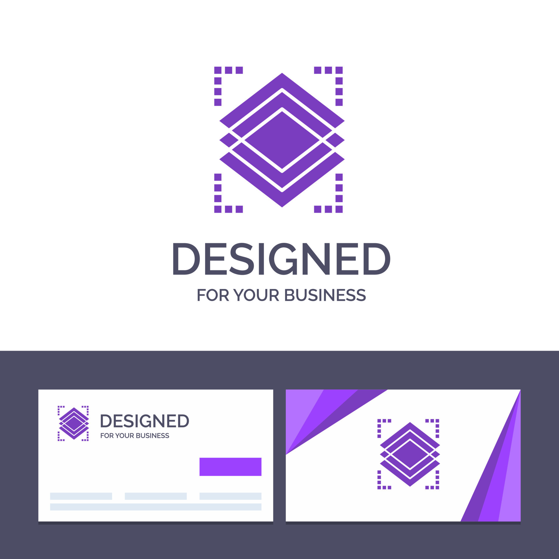 Creative Business Card And Logo Template Layers Object Layer Server Vector Illustration 19101123