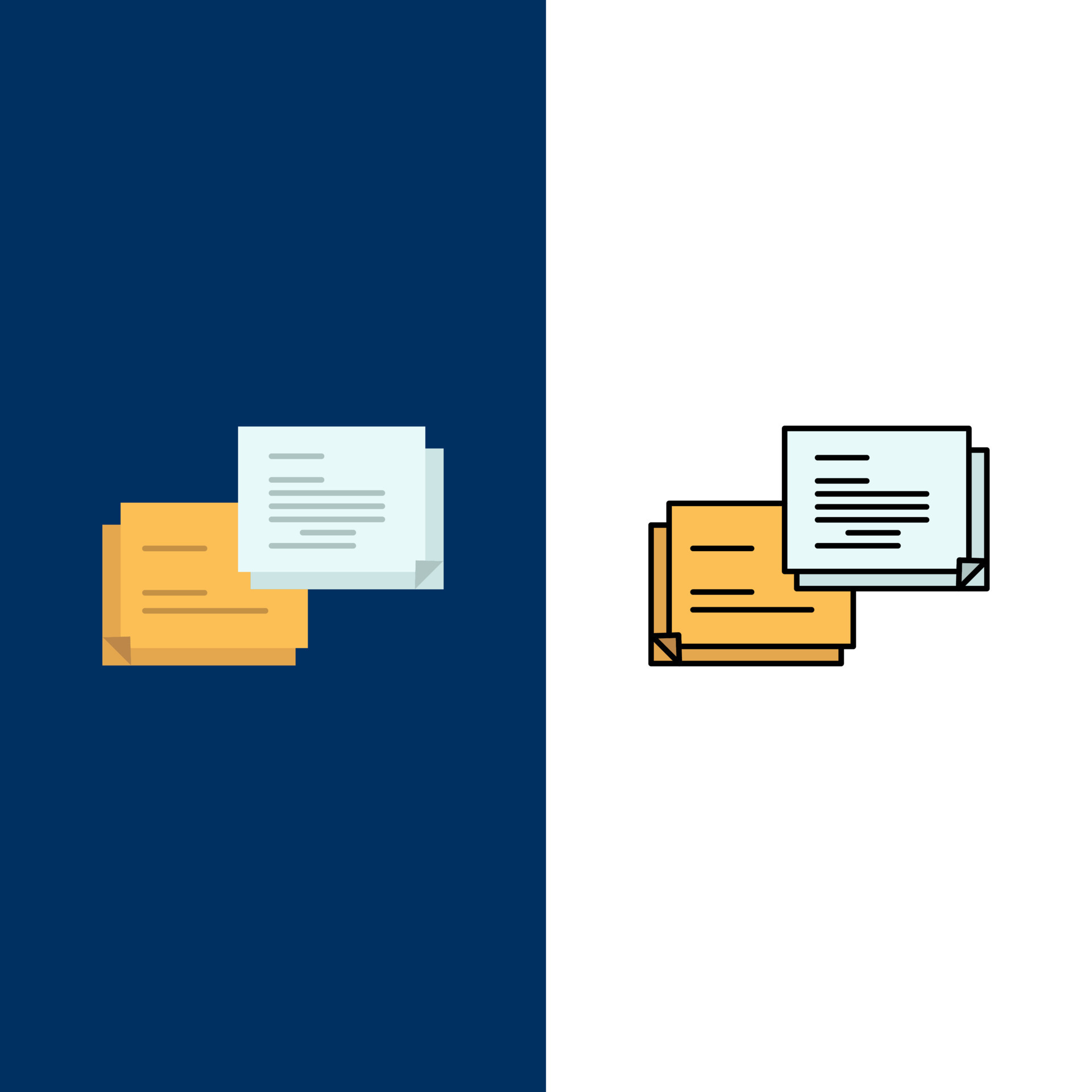 Chat Bubble Message Popup Icons Flat And Line Filled Icon Set Vector Blue Background 19101343