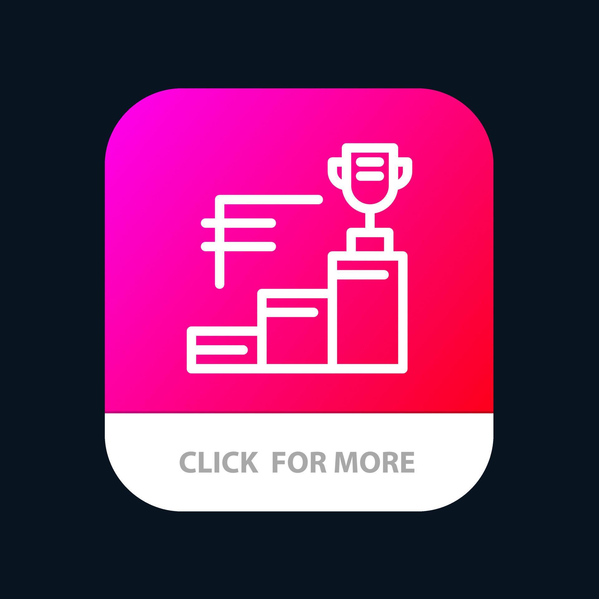 Achievements Prize Trophy Trophy Cup Mobile App Button Android and IOS Line Version 19101775 ...