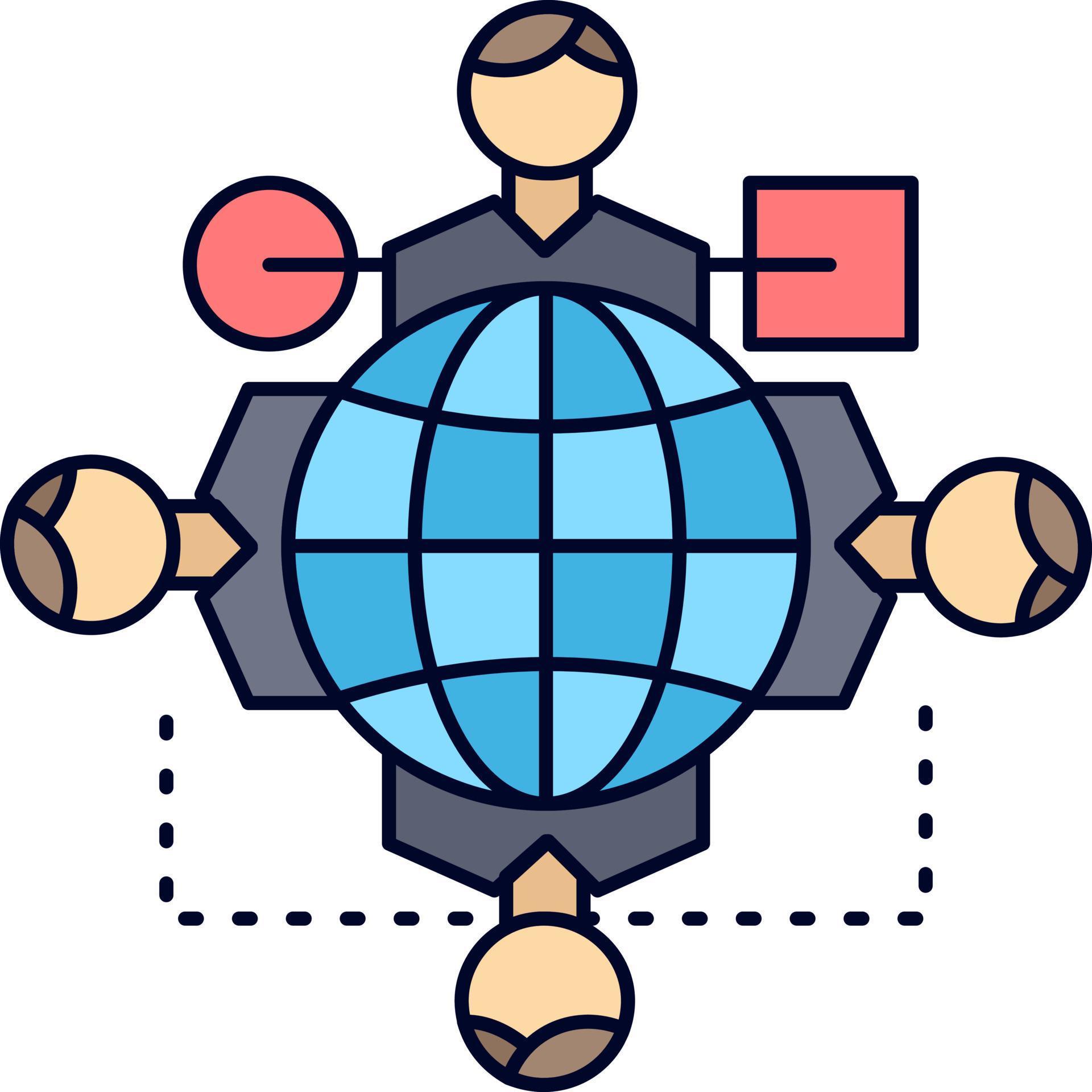 Function Instruction Logic Operation Meeting Flat Color Icon Vector 19102874 Vector Art At Vecteezy