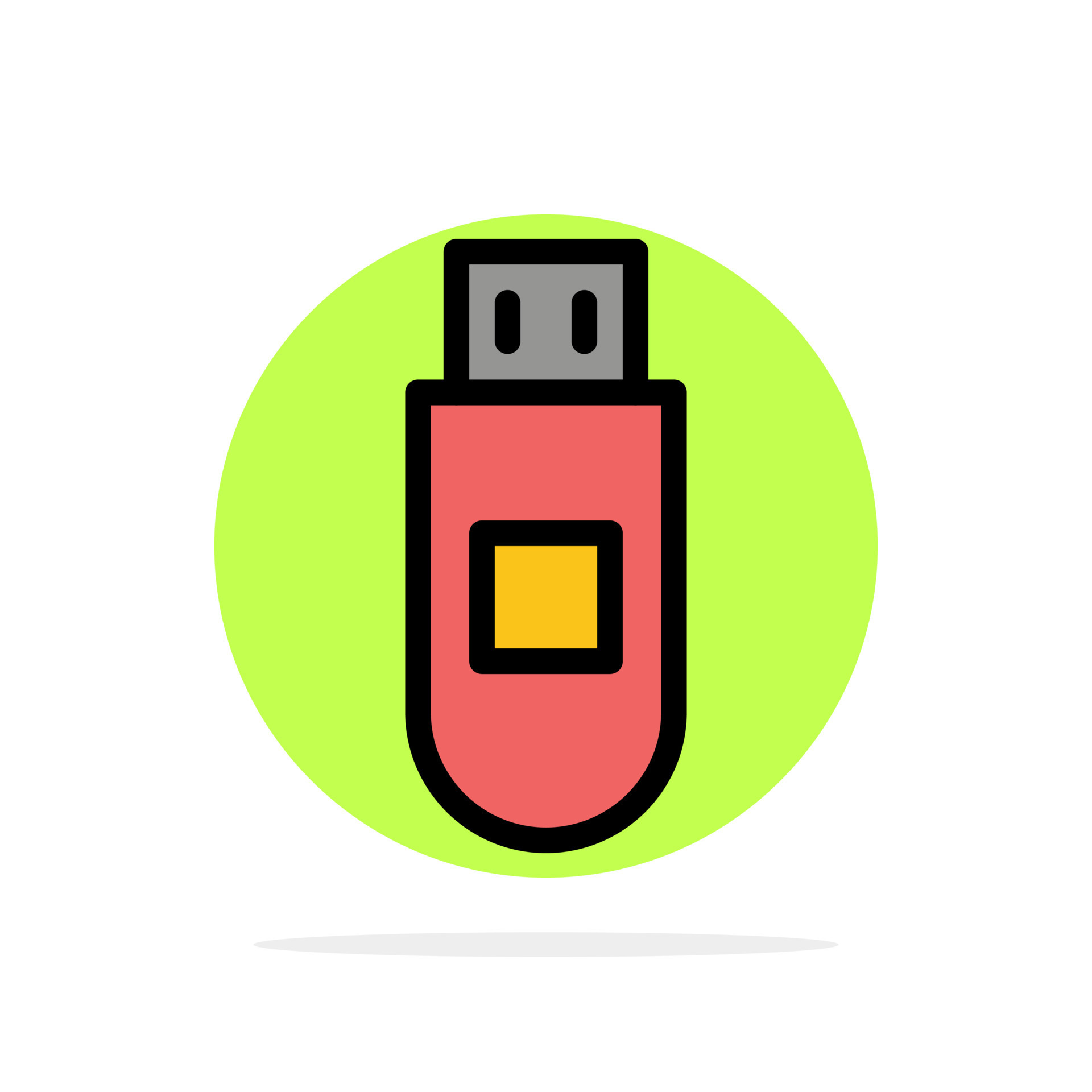 Usb Storage Data Abstract Circle Background Flat Color Icon 19103206 Vector Art At Vecteezy