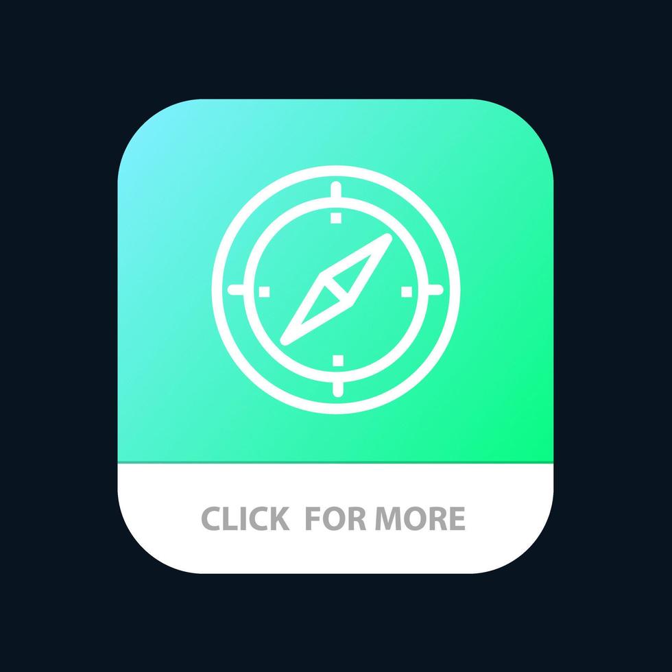 Navigation Direction Compass Gps Mobile App Button Android And Ios Line