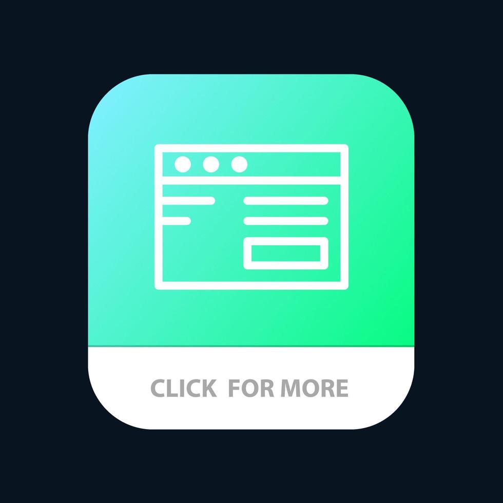 Web Internet Study School Mobile App Button Android and IOS Line Version 19104728 Vector Art at ...