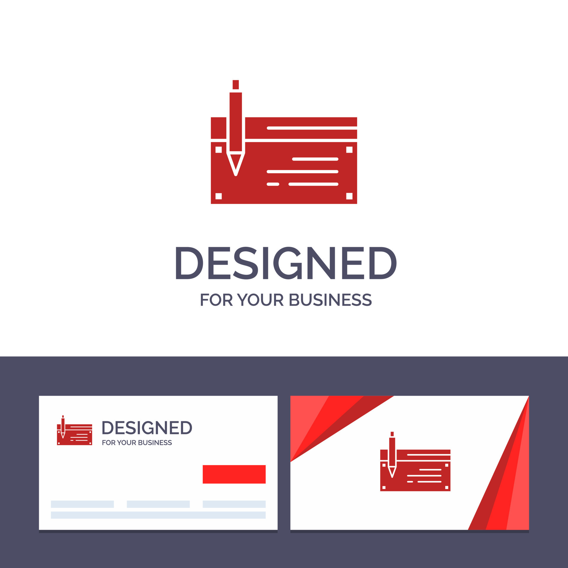 Creative Business Card And Logo Template Check Account Bank Banking creative-business-card-and-logo-template-check-account-bank-banking