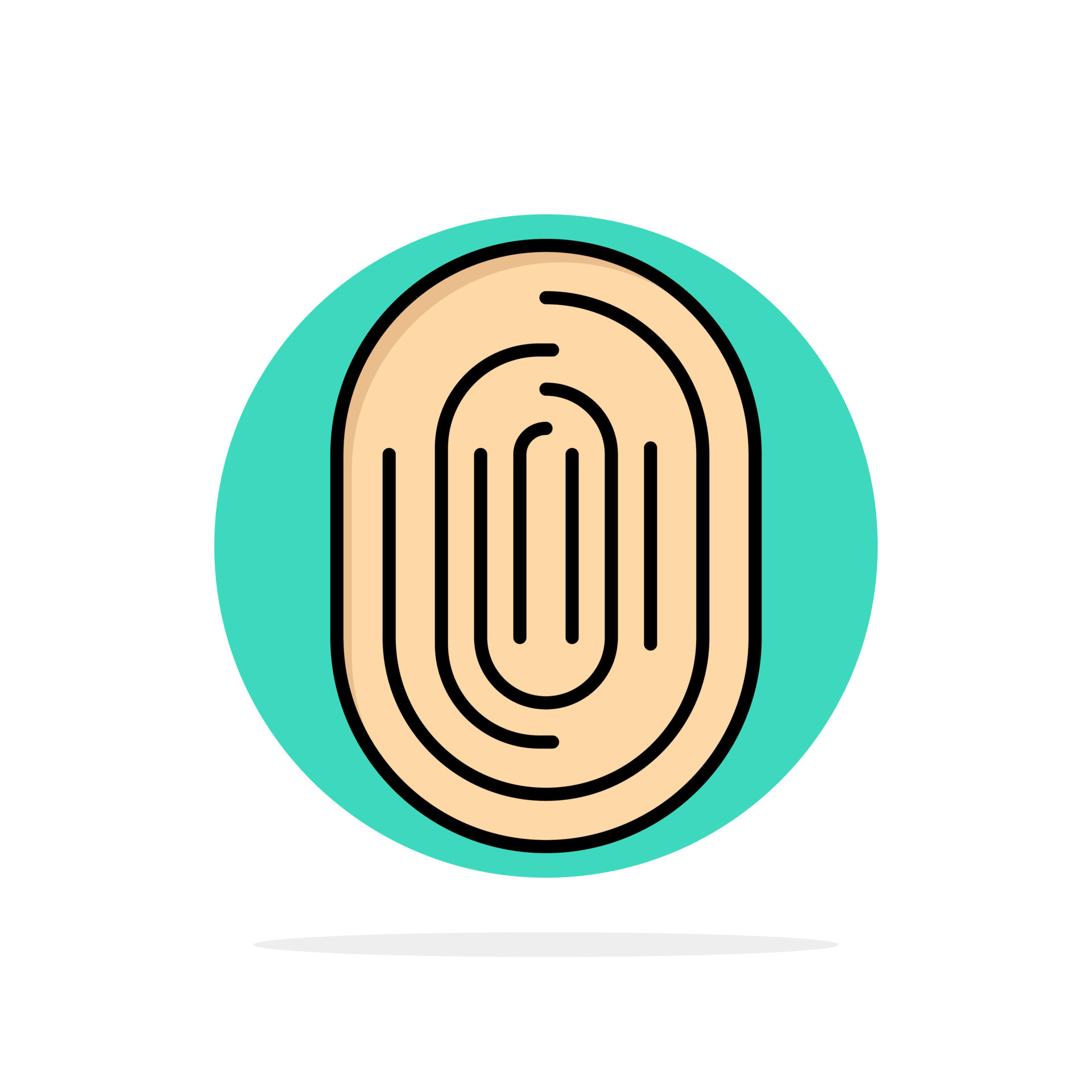 Fingerprint Identity Recognition Scan Scanner Scanning Abstract Circle