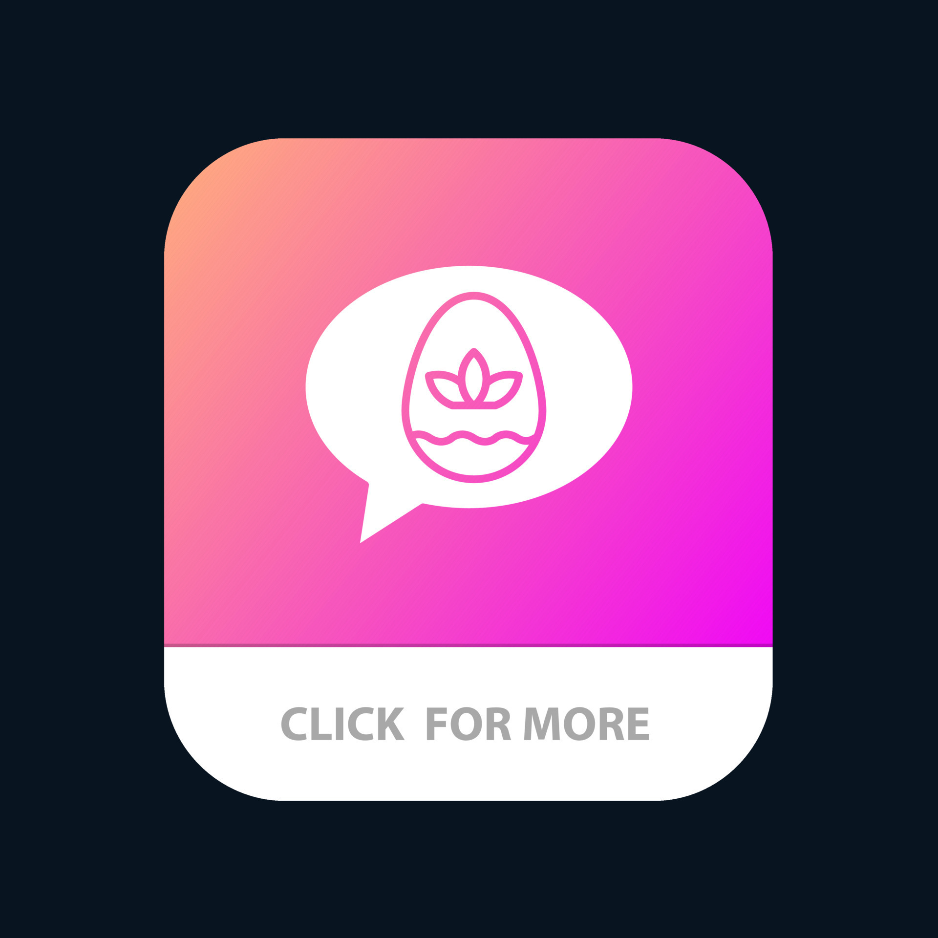 Chat Egg Easter Nature Mobile App Button Android And Ios Glyph Version 19108057 Vector Art At