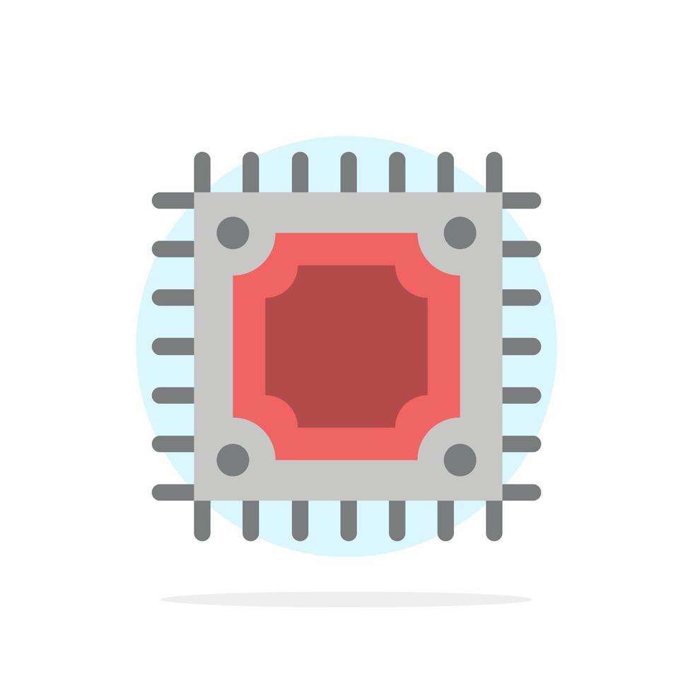 Cpu Microchip Processor Abstract Circle Background Flat color Icon 19108179 Vector Art at Vecteezy