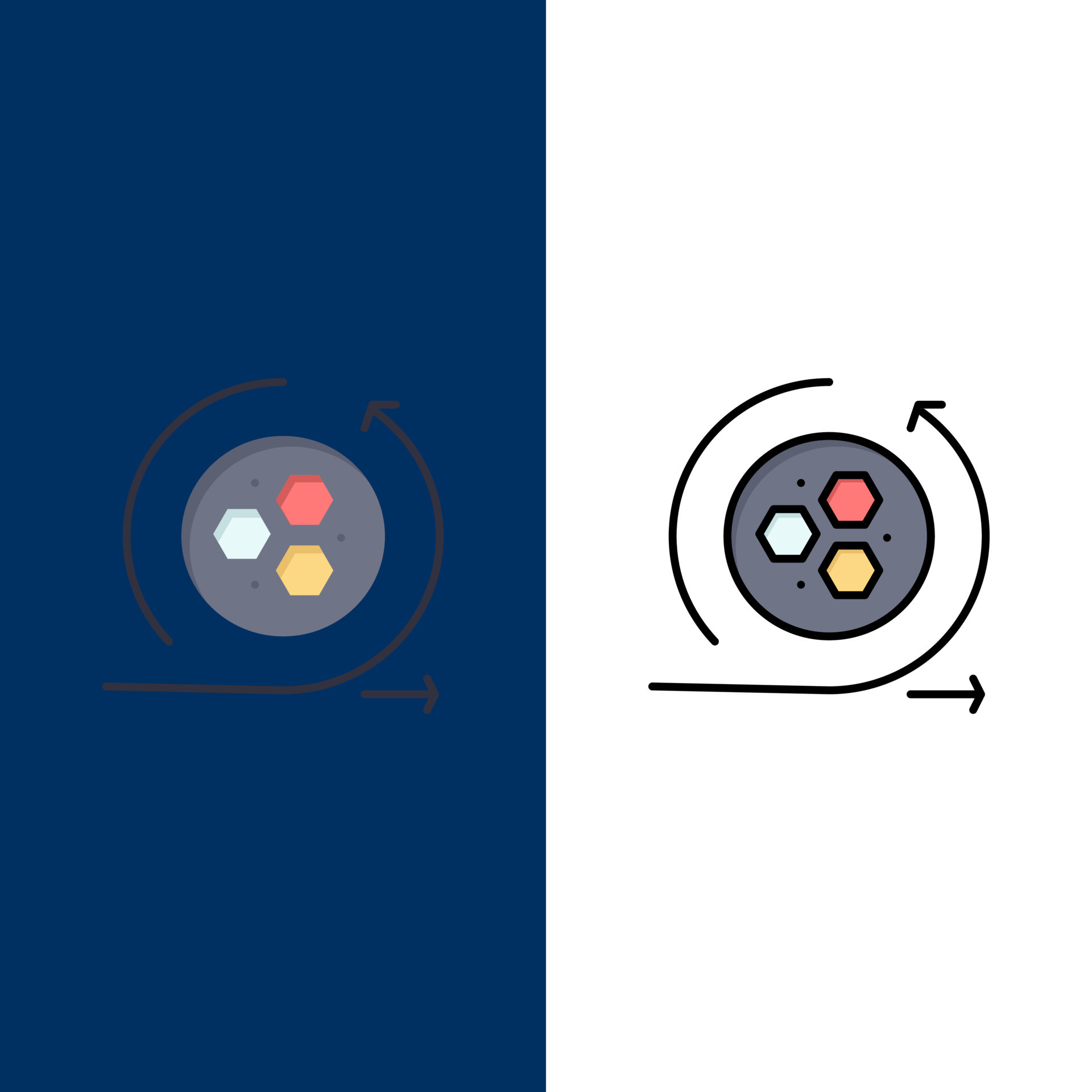 Modeling Api Modeling Science Icons Flat And Line Filled Icon Set