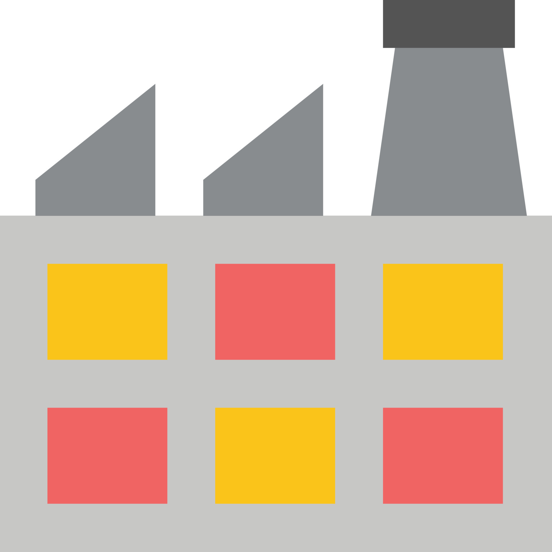 Construction Factory Industry Flat Color Icon Vector Icon Banner Template 19110551 Vector Art At