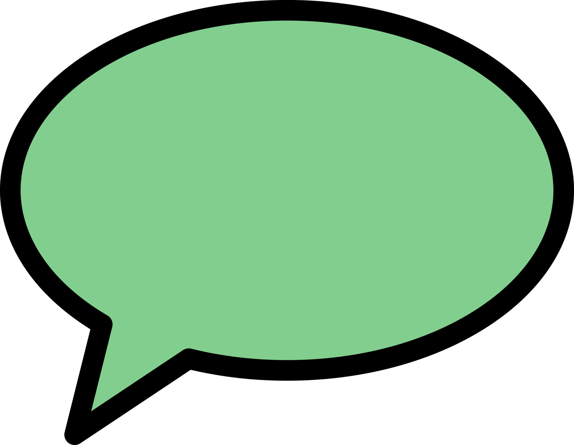 Chat Chatting Massage Mail Flat Color Icon Vector Icon Banner Template