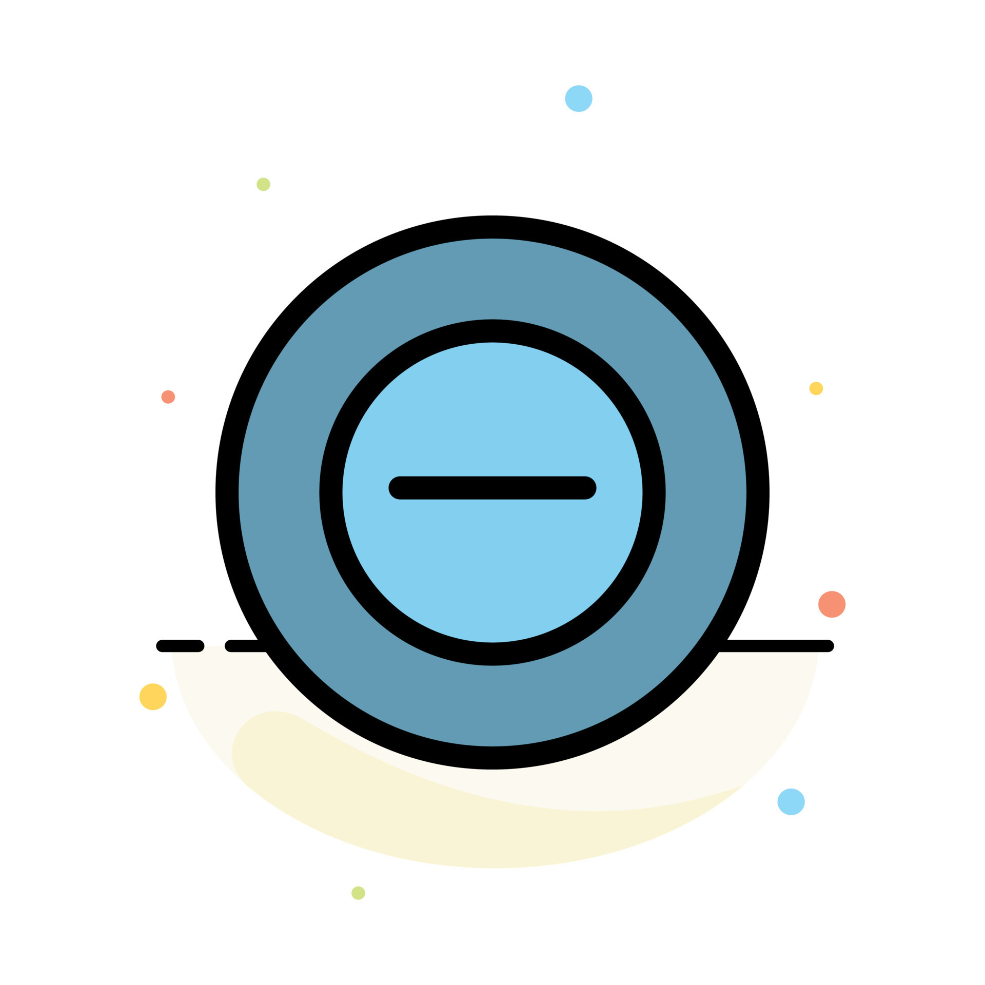 No Add Less Abstract Flat Color Icon Template 19112873 Vector Art At Vecteezy