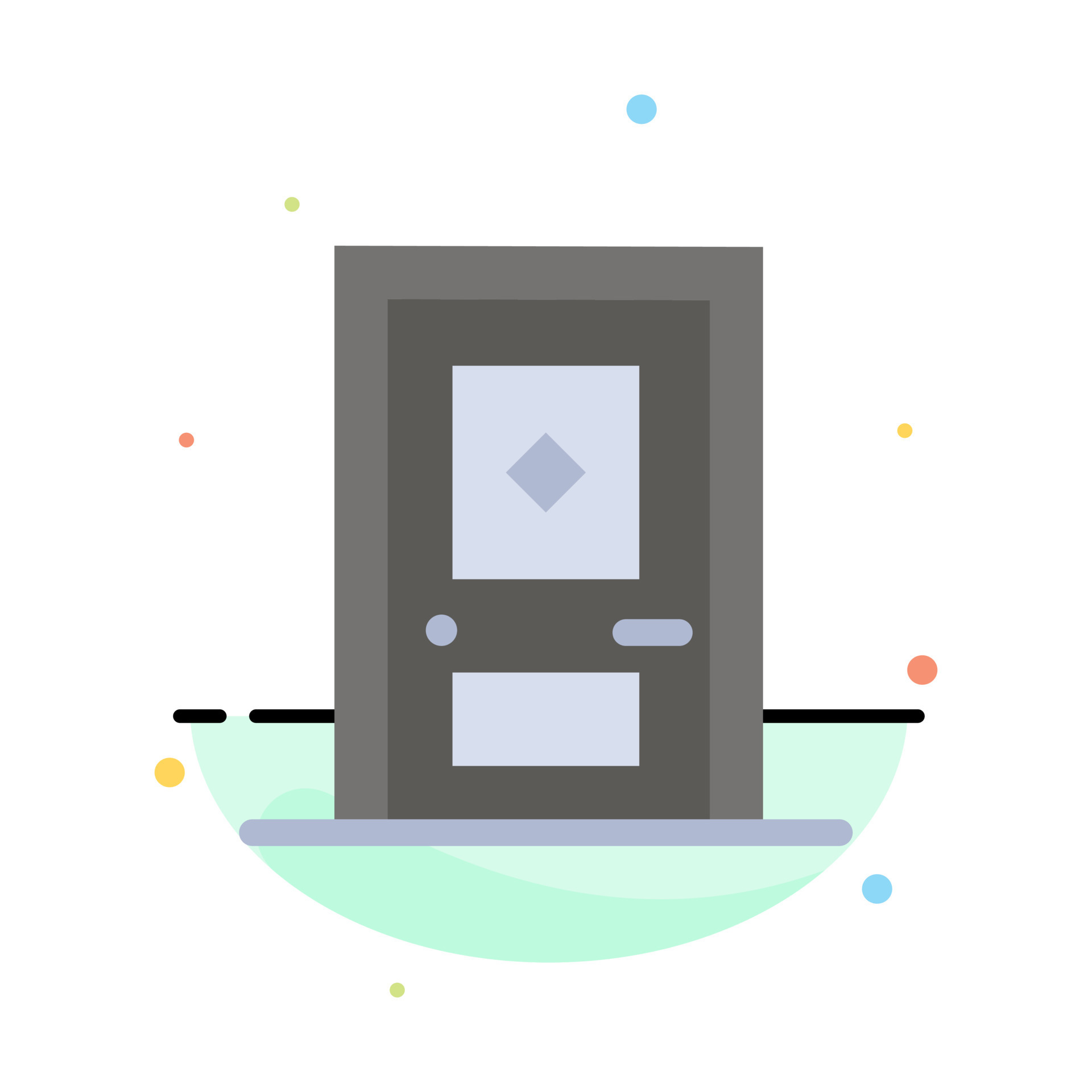 Building Build Construction Door Abstract Flat Color Icon Template 19114447 Vector Art At Vecteezy