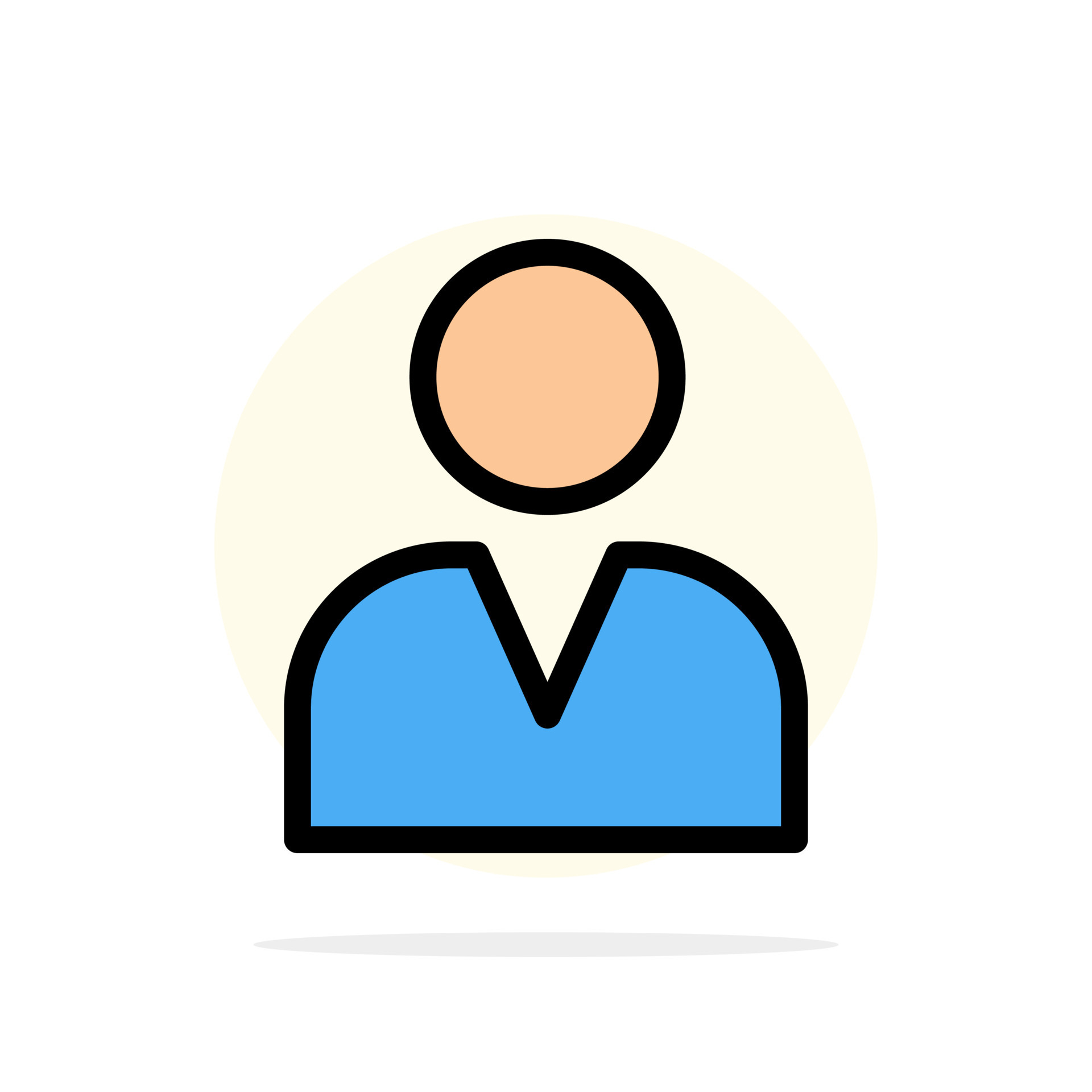 Administrator Man User Abstract Circle Background Flat color Icon ...