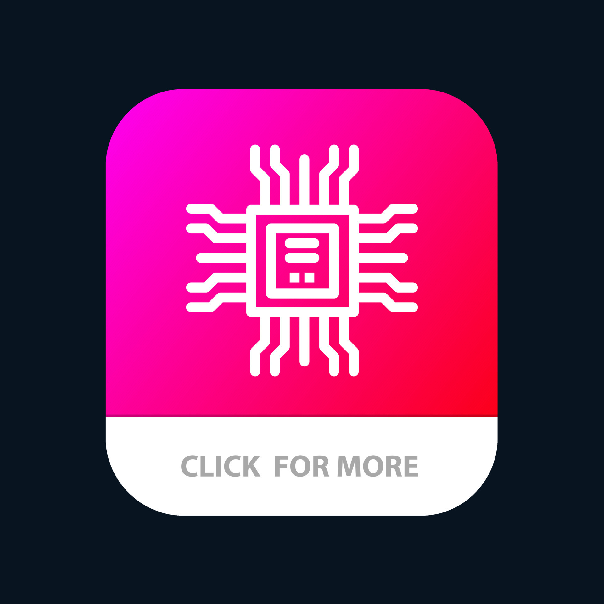 Book Cpu Learning Technology Mobile App Button Android And Ios Line