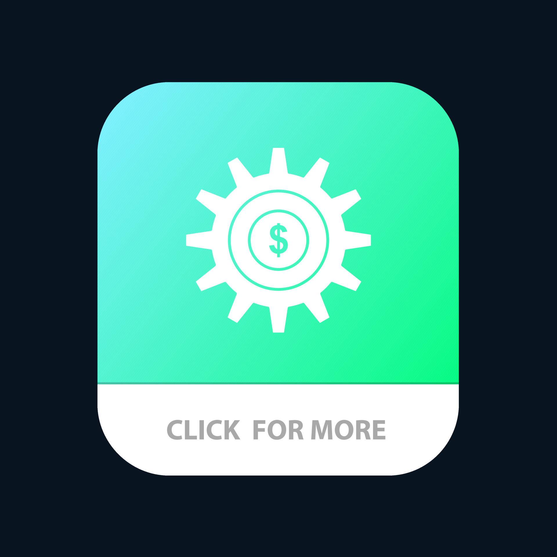 Gear Setting Money Success Mobile App Button Android and IOS Glyph ... Gear Setting Money Success Mobile App Button Android and IOS Glyph ...