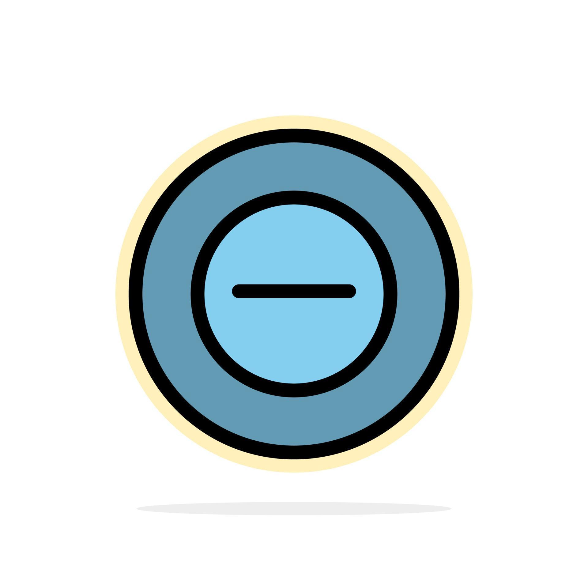 No Add Less Abstract Circle Background Flat Color Icon 19119061 Vector Art At Vecteezy
