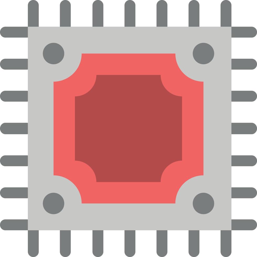 Cpu Microchip Processor Flat Color Icon Vector icon banner Template 19119997 Vector Art at Vecteezy