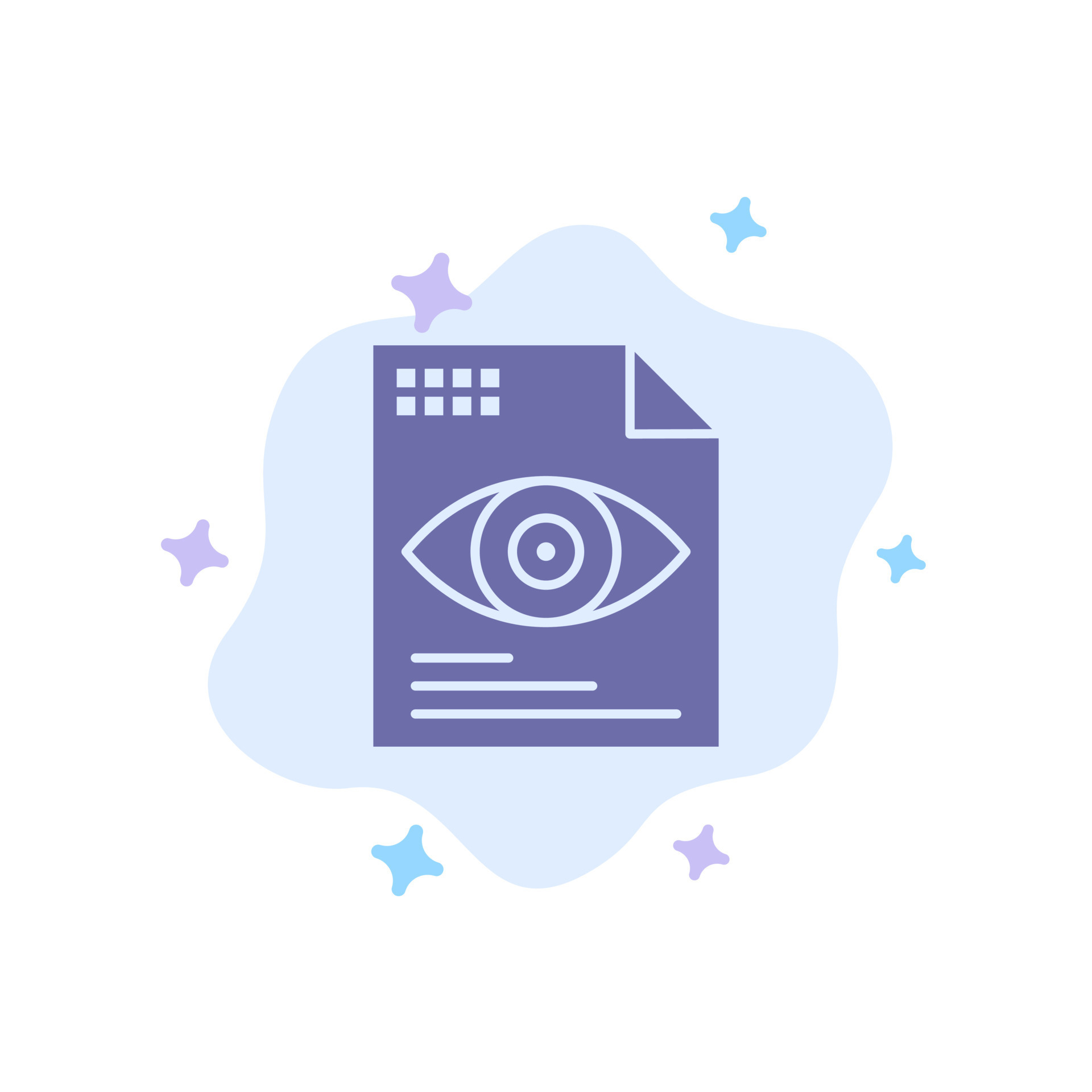 File Text Eye Computing Blue Icon On Abstract Cloud Background 19121146 Vector Art At Vecteezy