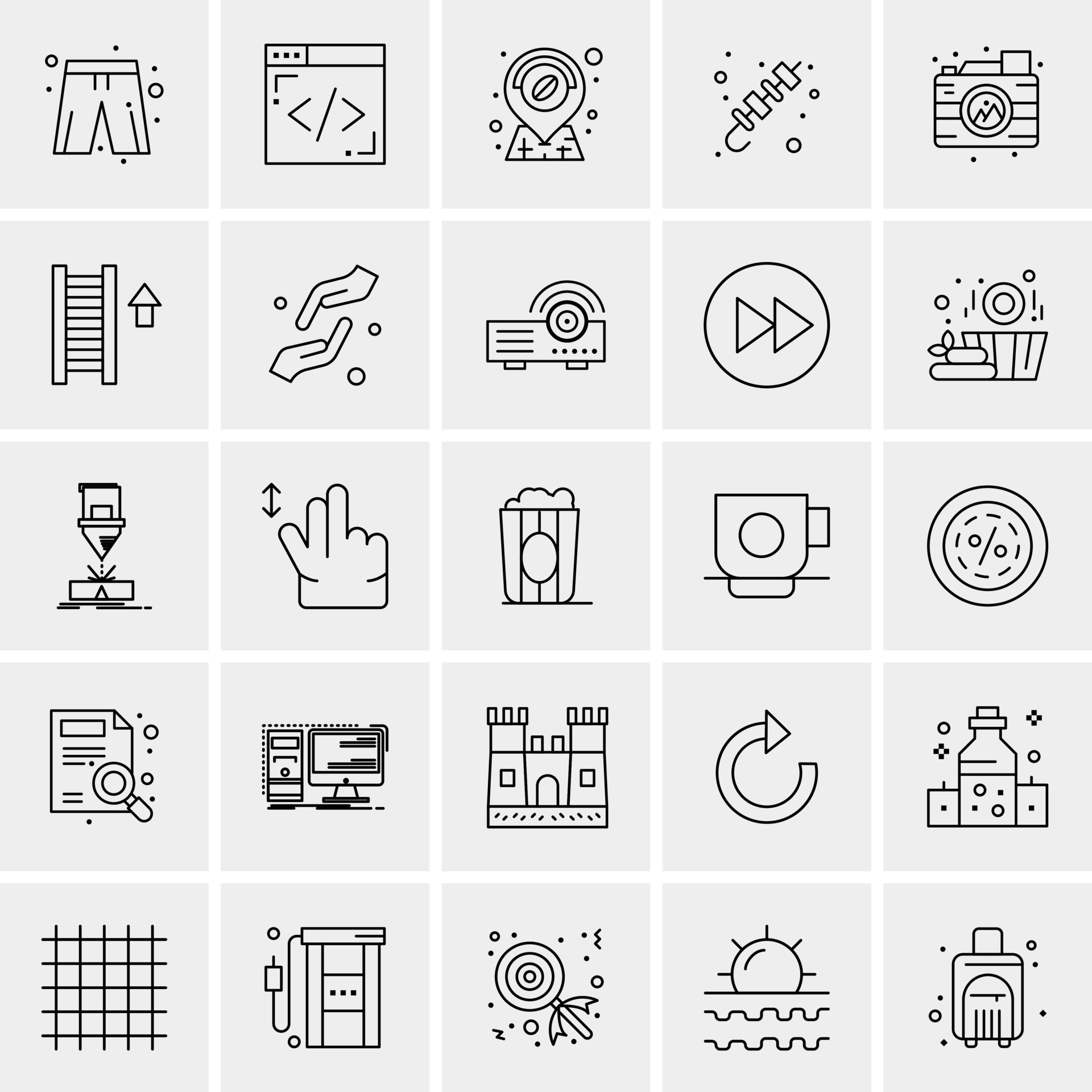 25 Universal Business Icons Vector Creative Icon Illustration to use in ...